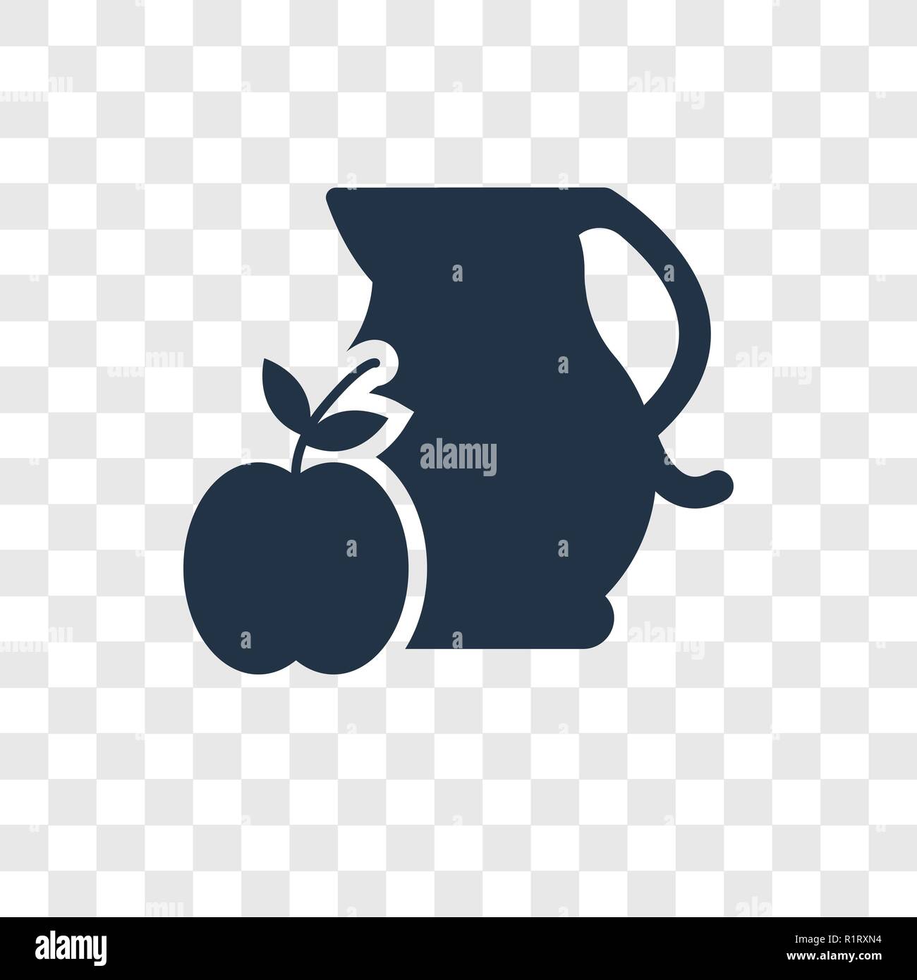 Jug vector icon isolated on transparent background, Jug transparency ...