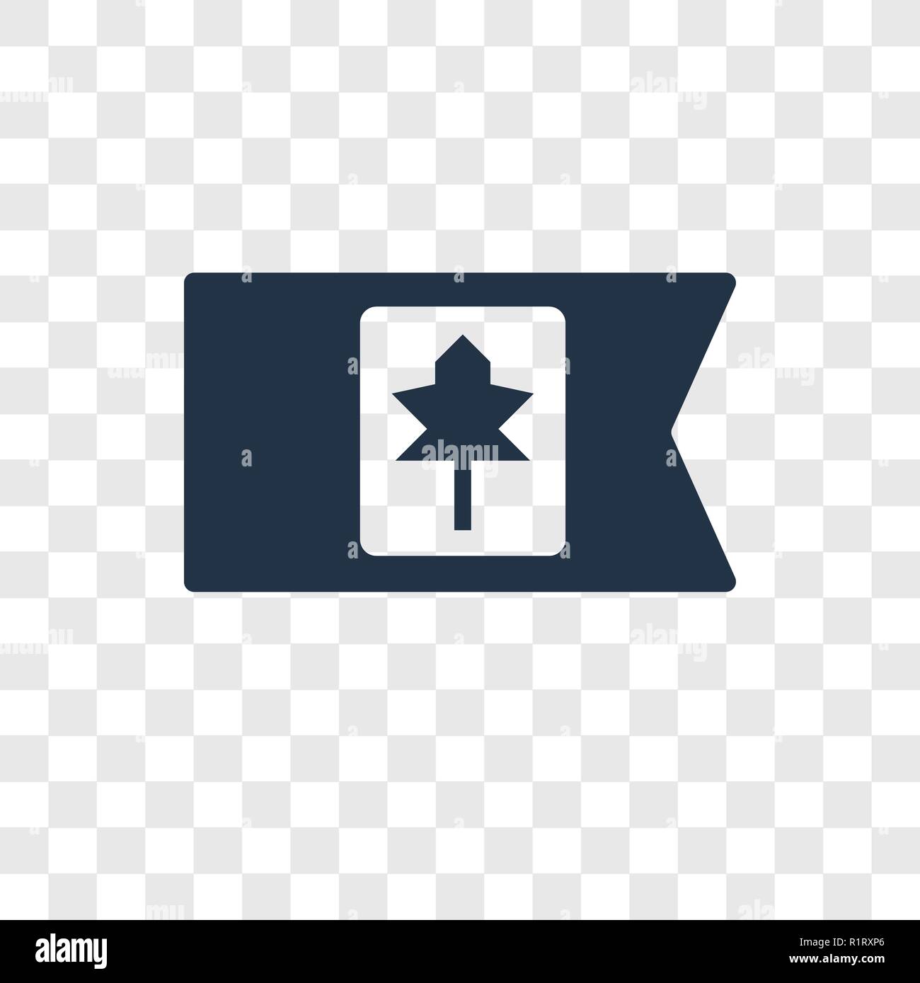 Canada vector icon isolated on transparent background, Canada ...