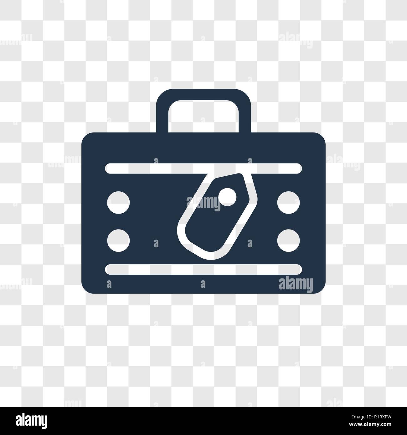 Luggage vector icon isolated on transparent background, Luggage ...