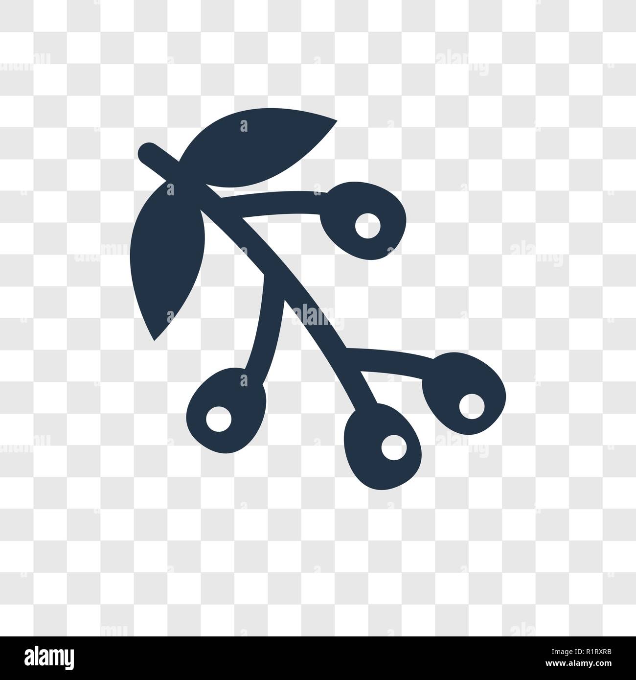 Berries vector icon isolated on transparent background, Berries ...