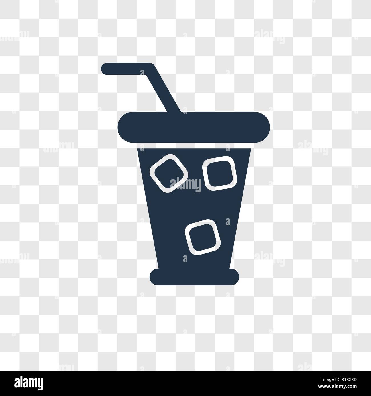 Soda vector icon isolated on transparent background, Soda transparency ...