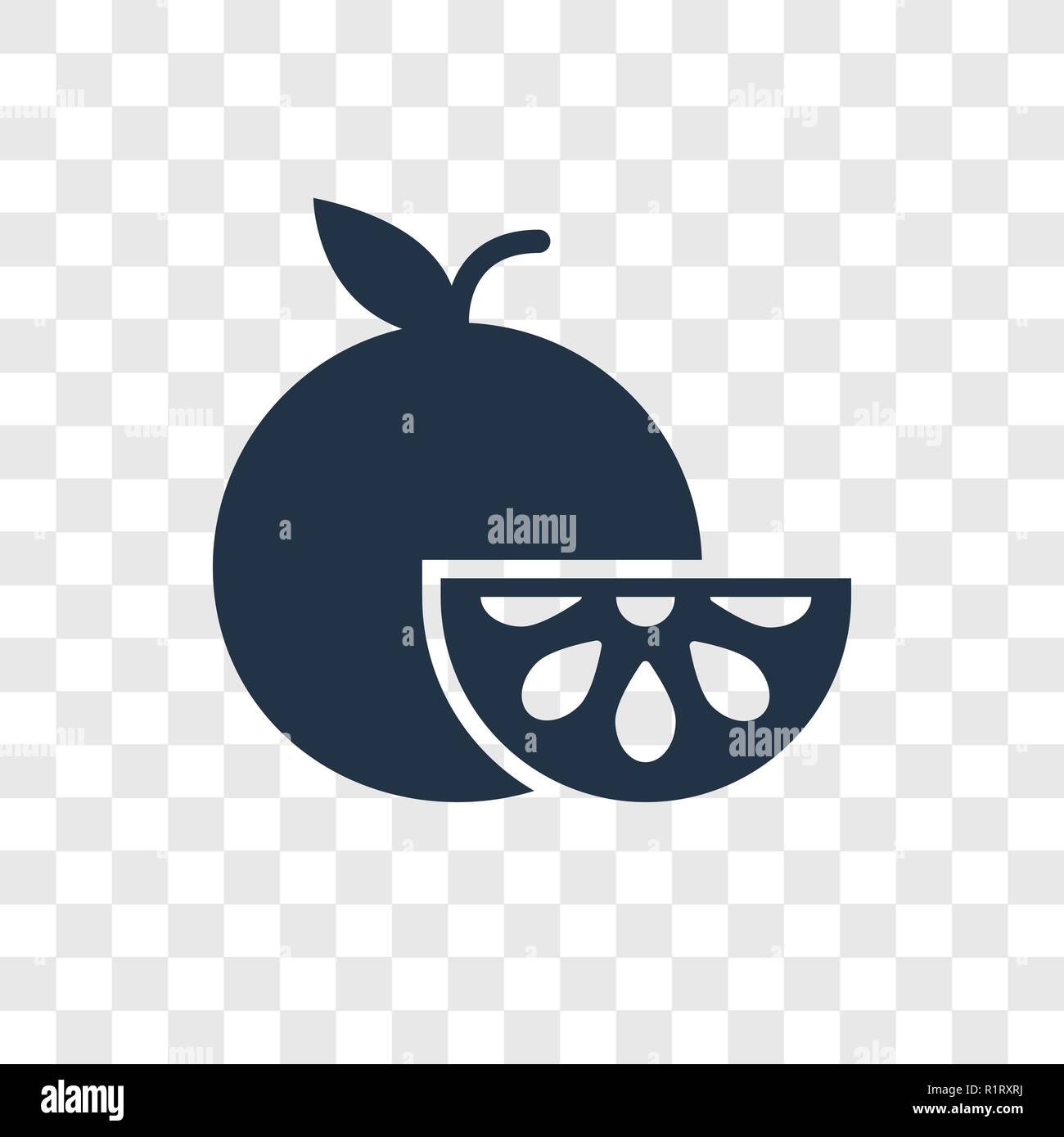 Orange vector icon isolated on transparent background, Orange ...