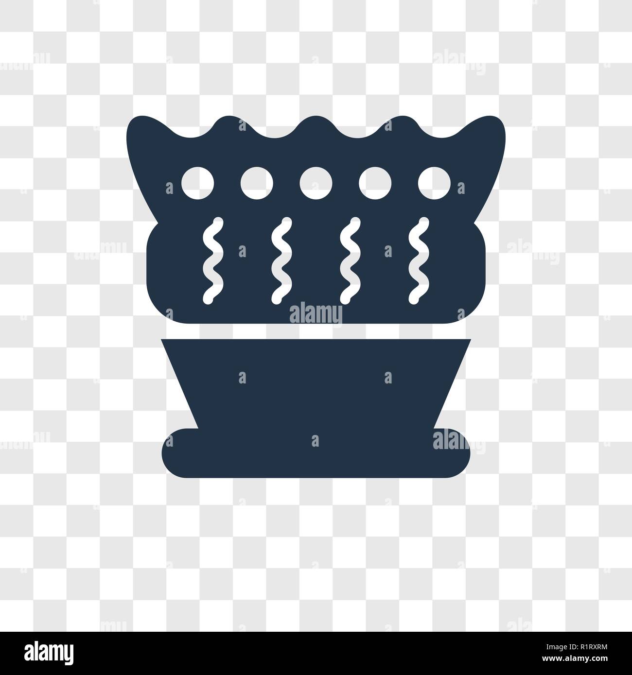 Pie vector icon isolated on transparent background, Pie transparency ...