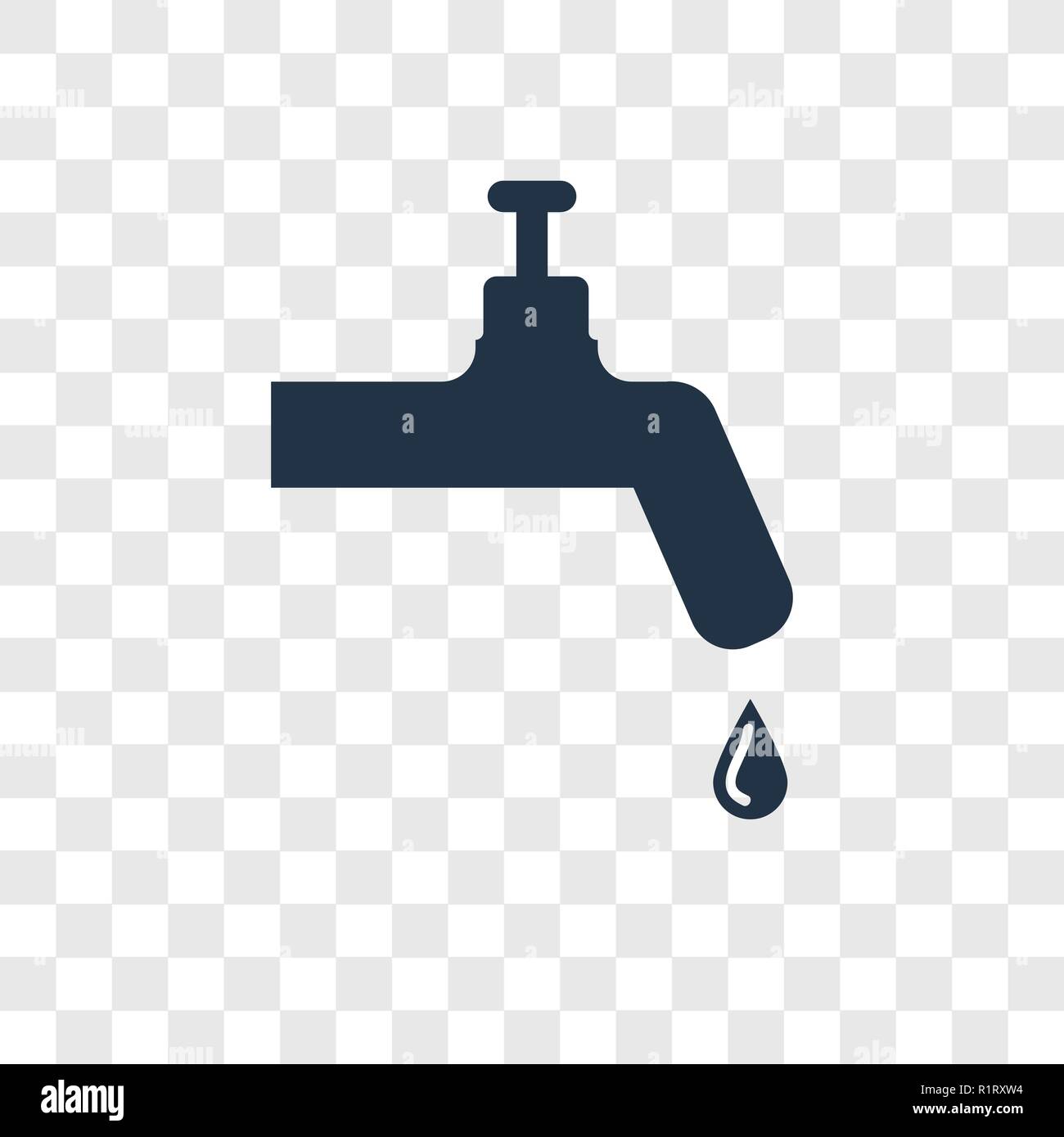 Tap vector icon isolated on transparent background, Tap transparency ...