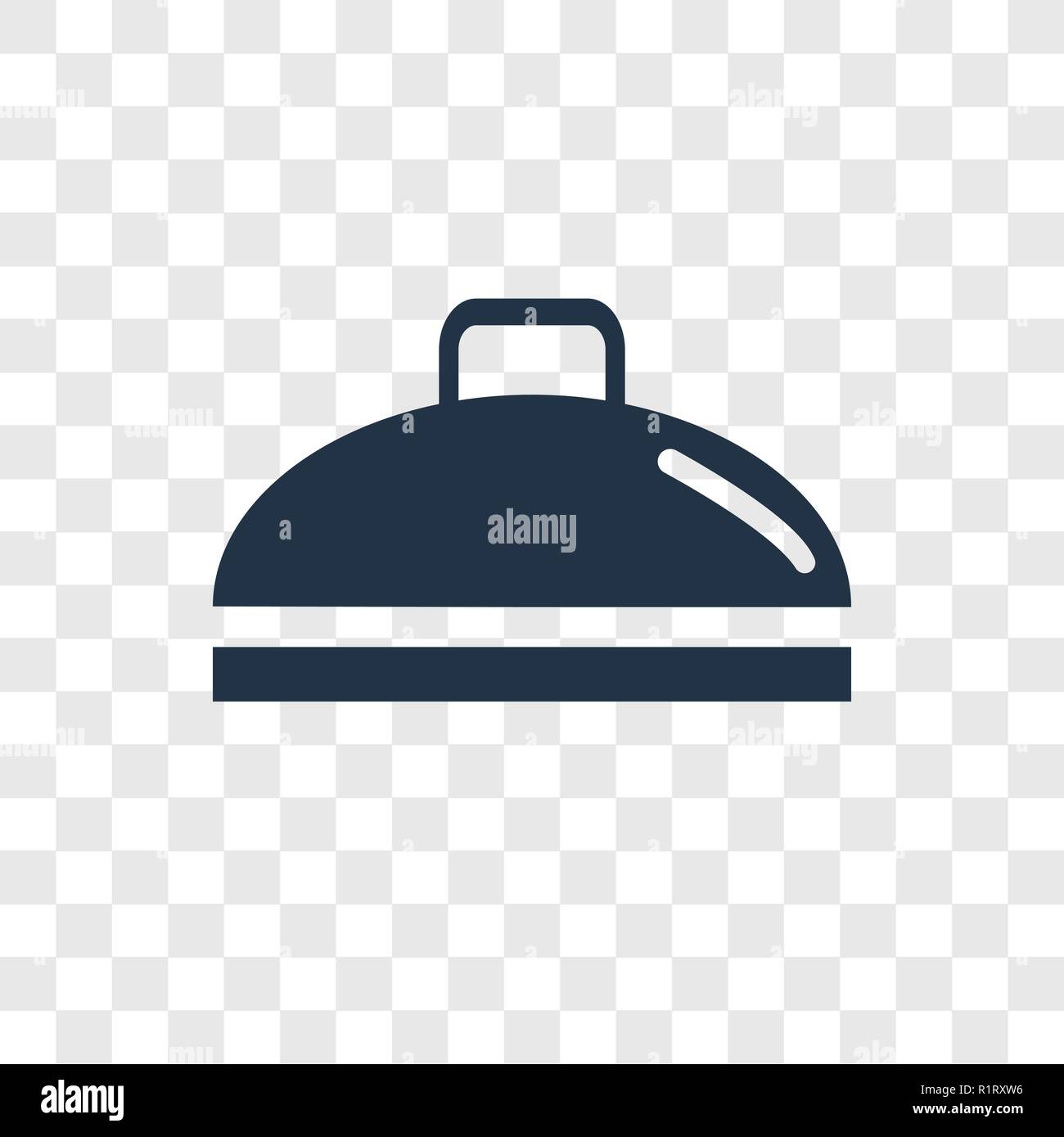 Dish vector icon isolated on transparent background, Dish transparency ...