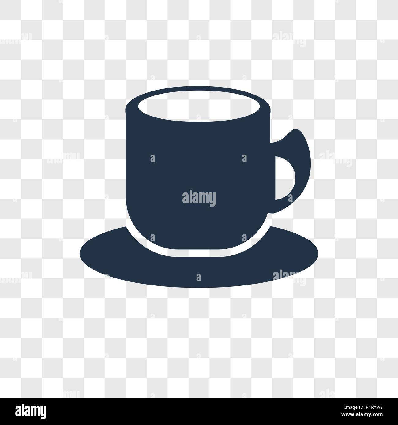 Tea cup vector icon isolated on transparent background, Tea cup ...