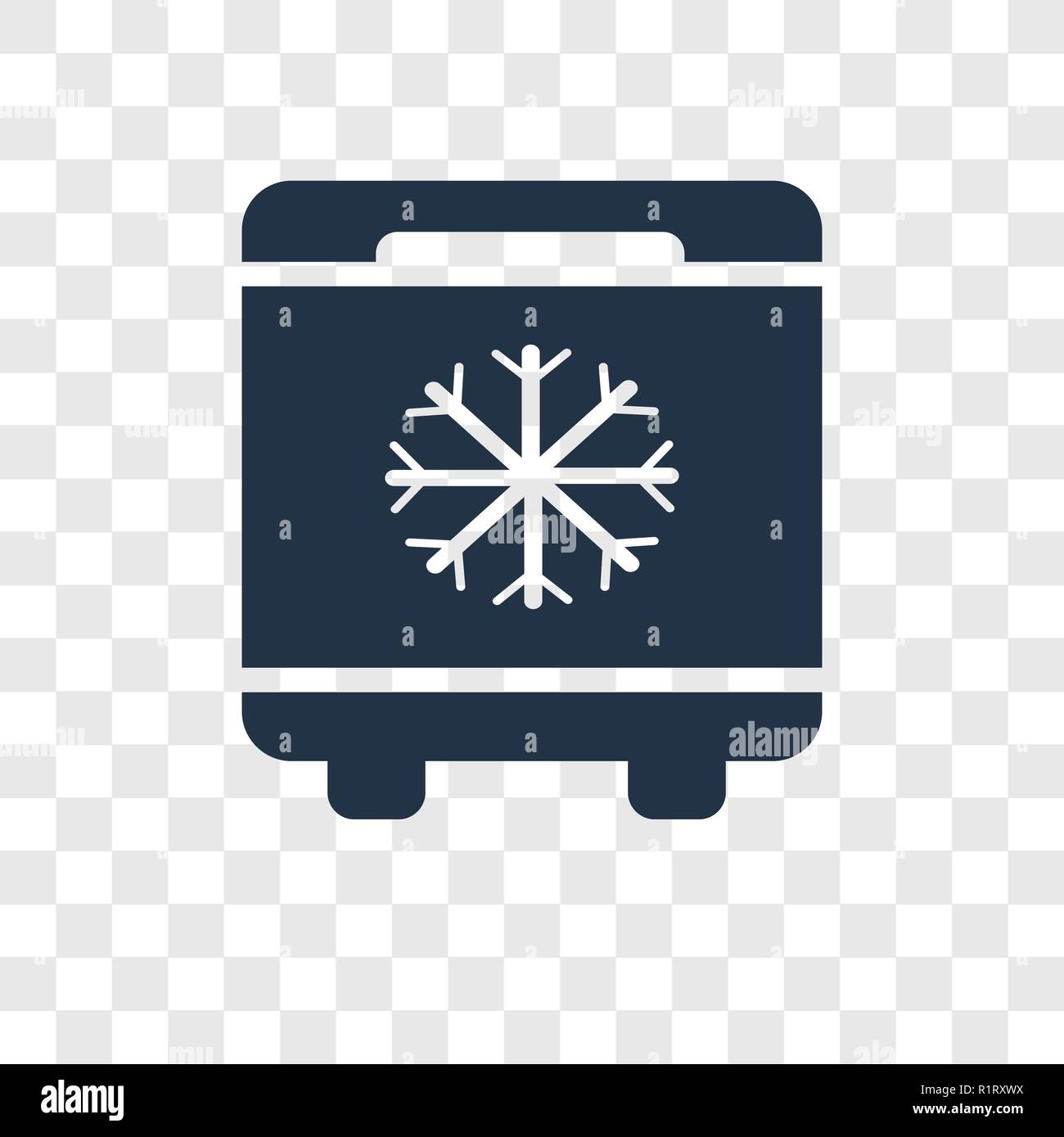 Freezer vector icon isolated on transparent background, Freezer ...