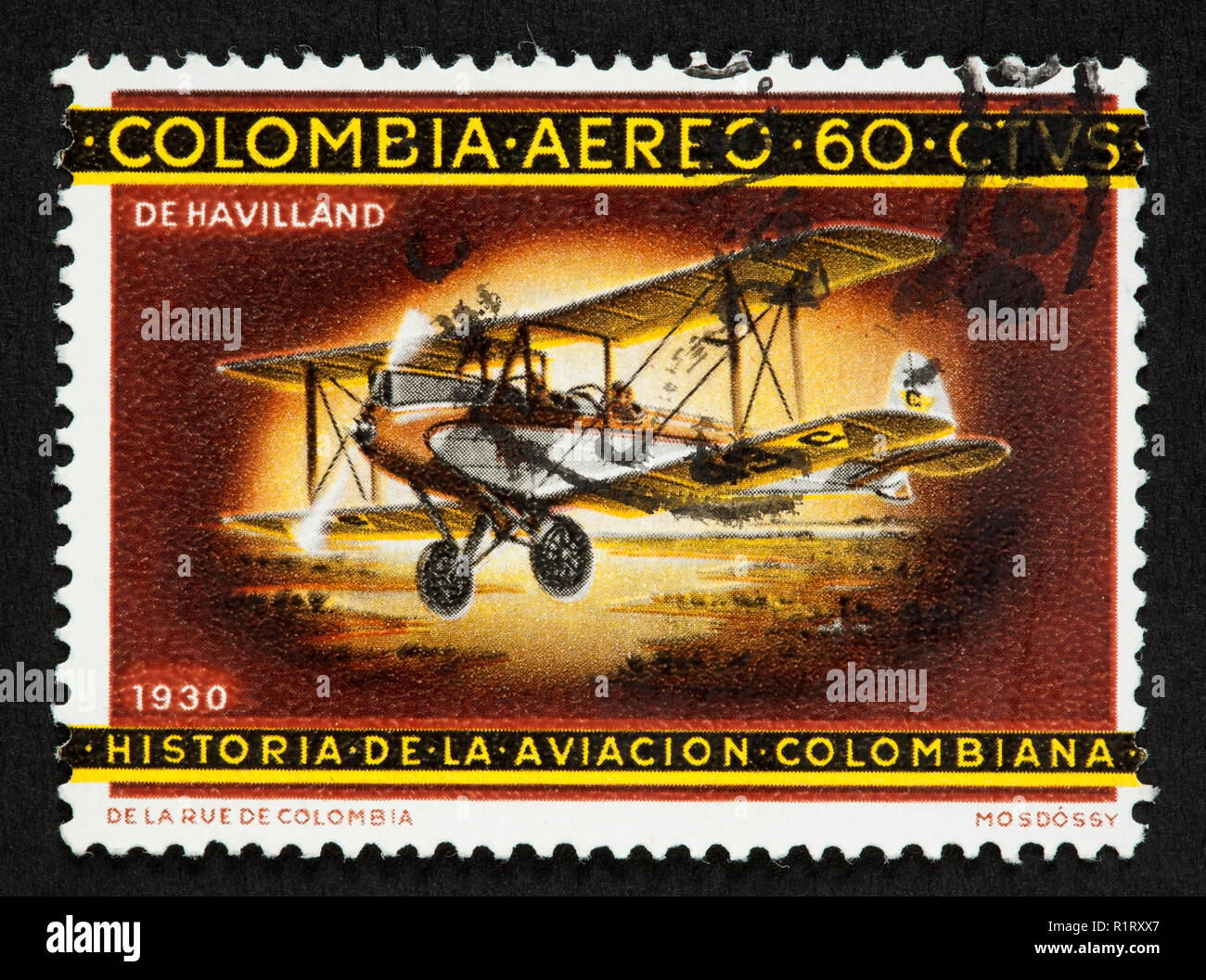 Colombian postage stamp Stock Photo - Alamy