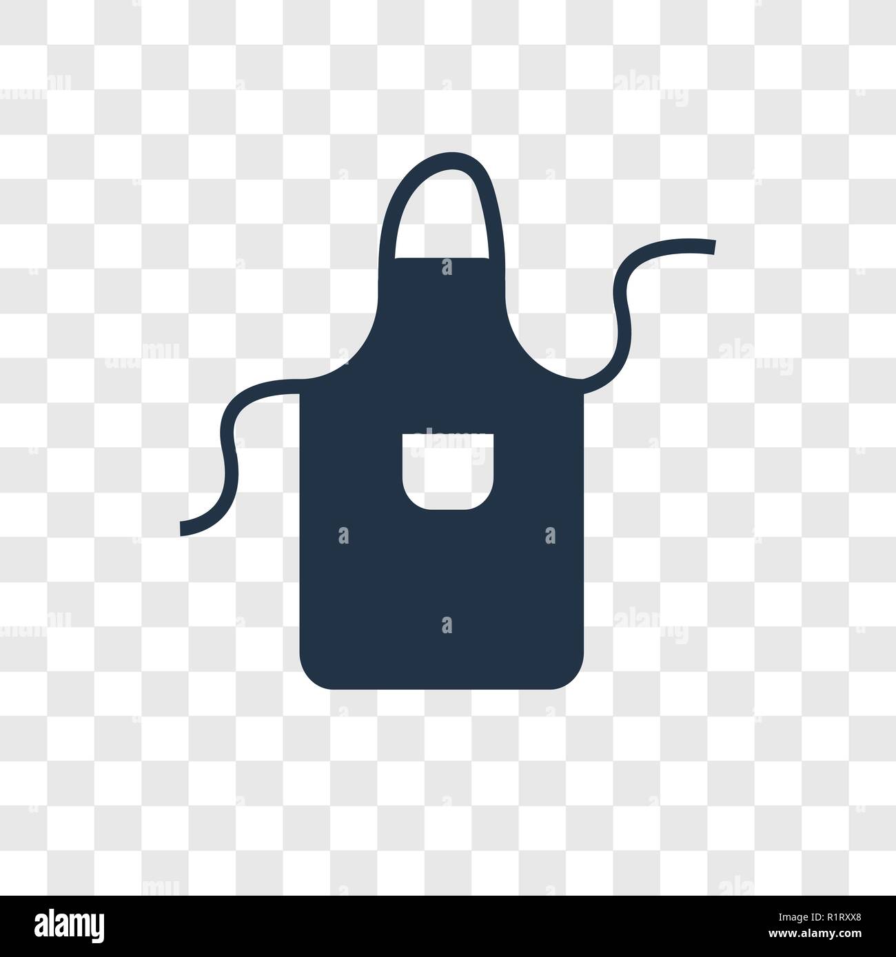 Apron vector icon isolated on transparent background, Apron ...