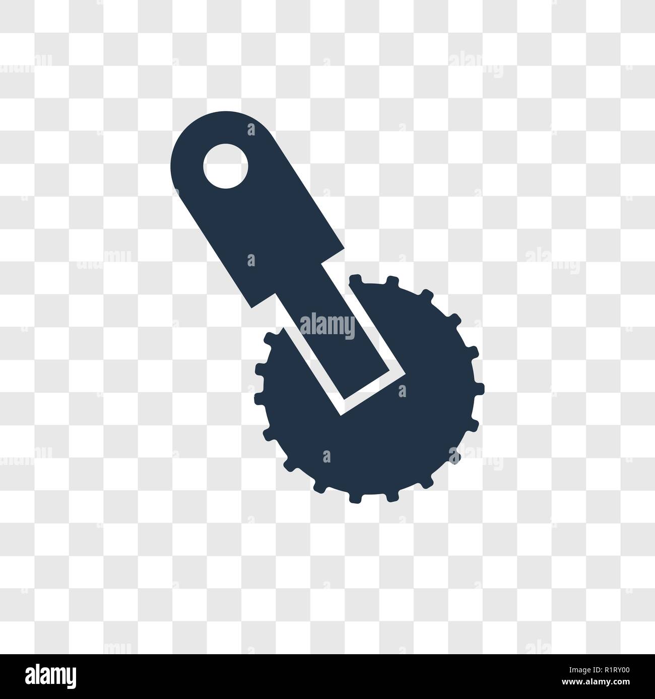 Pizza cutter vector icon isolated on transparent background, Pizza ...