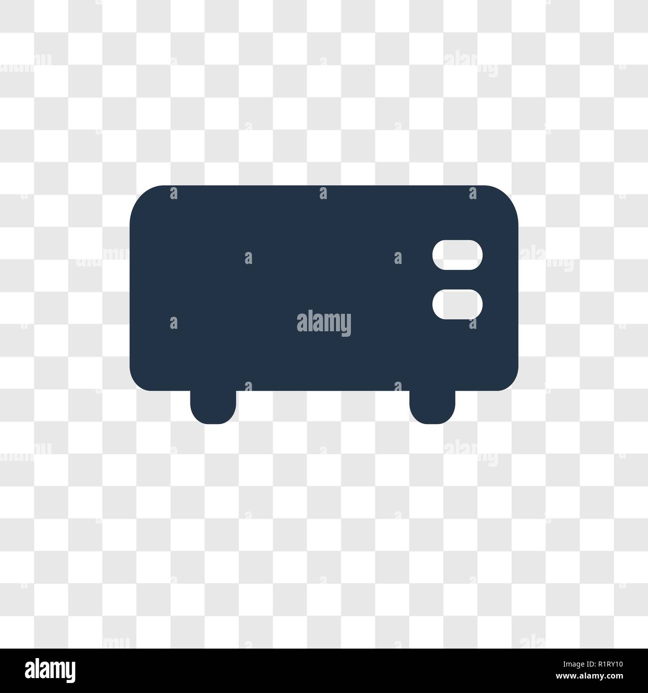 Toaster vector icon isolated on transparent background, Toaster ...