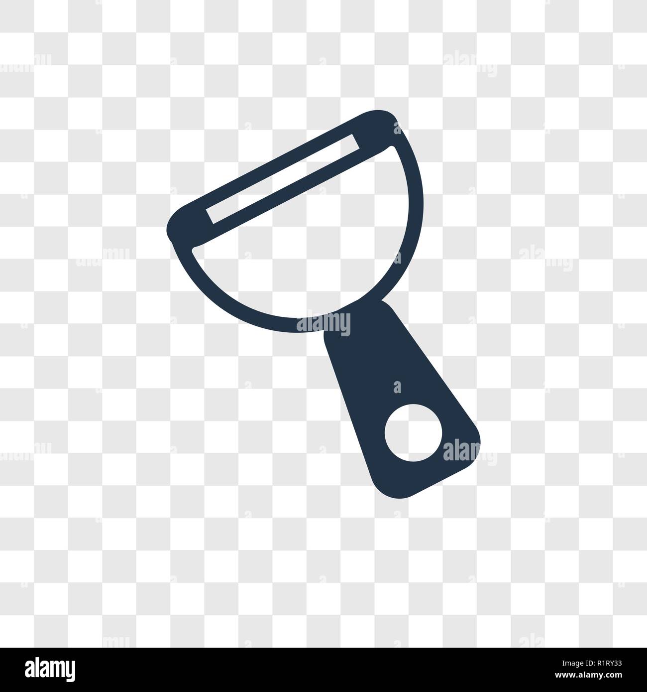 Peeler vector icon isolated on transparent background, Peeler ...