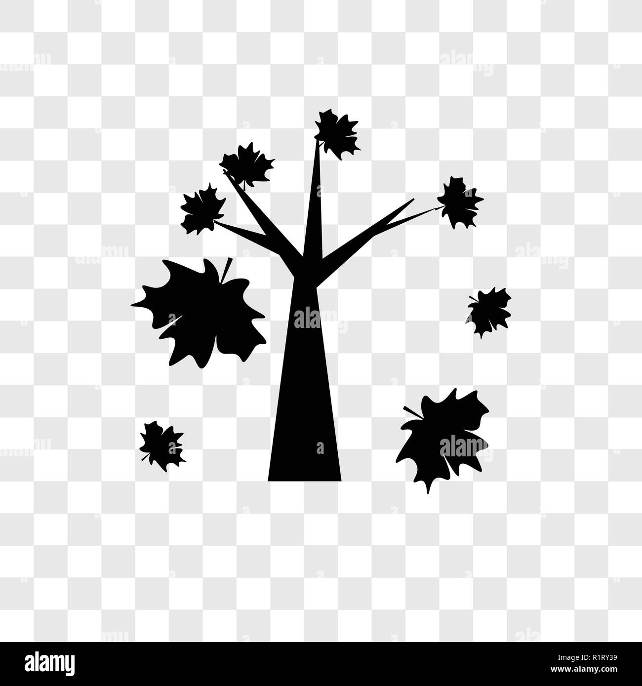 Autumn vector icon isolated on transparent background, Autumn ...