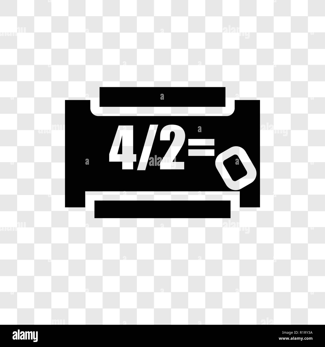 Chalkboard vector icon isolated on transparent background, Chalkboard ...