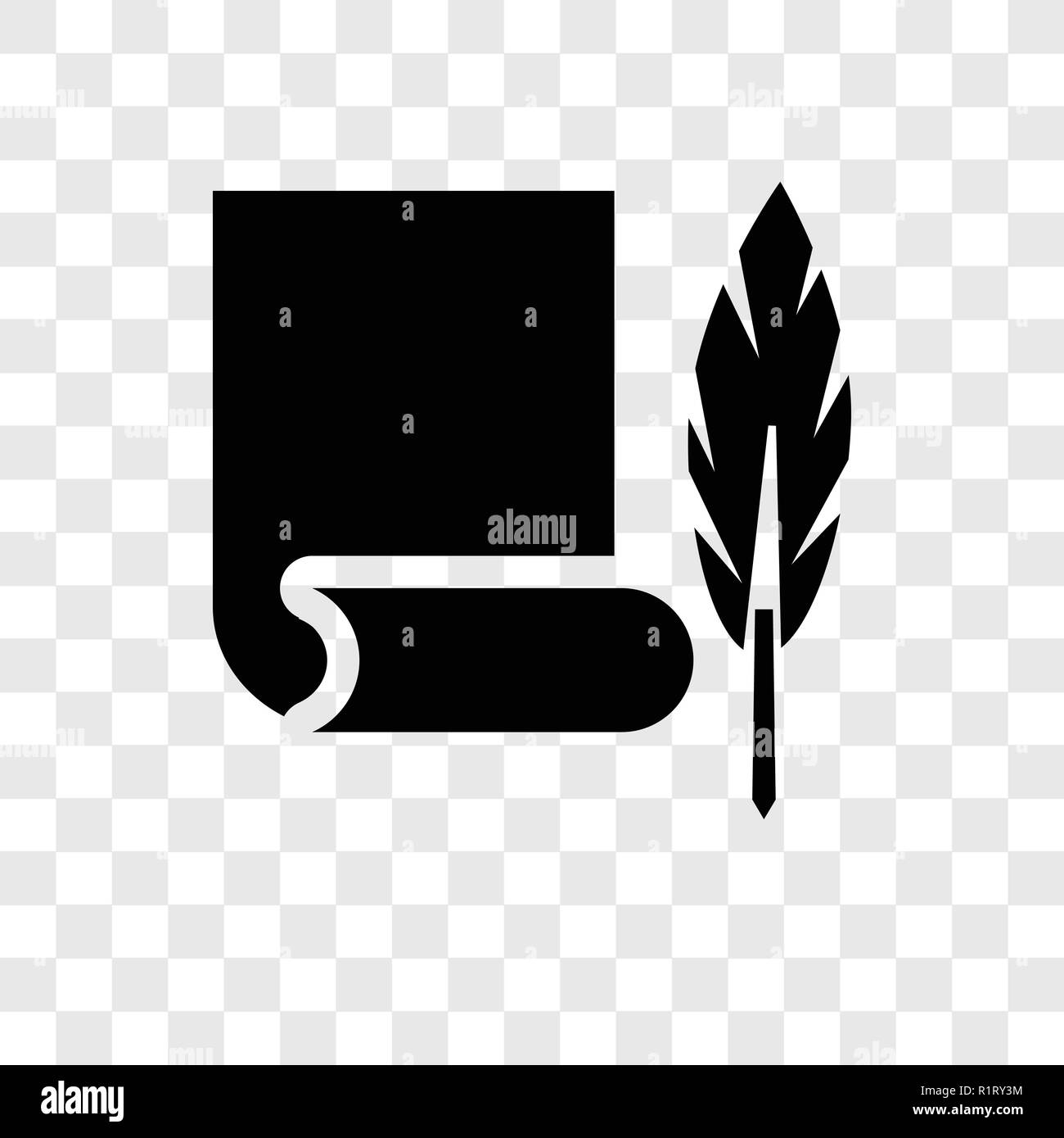 Papyrus vector icon isolated on transparent background, Papyrus ...