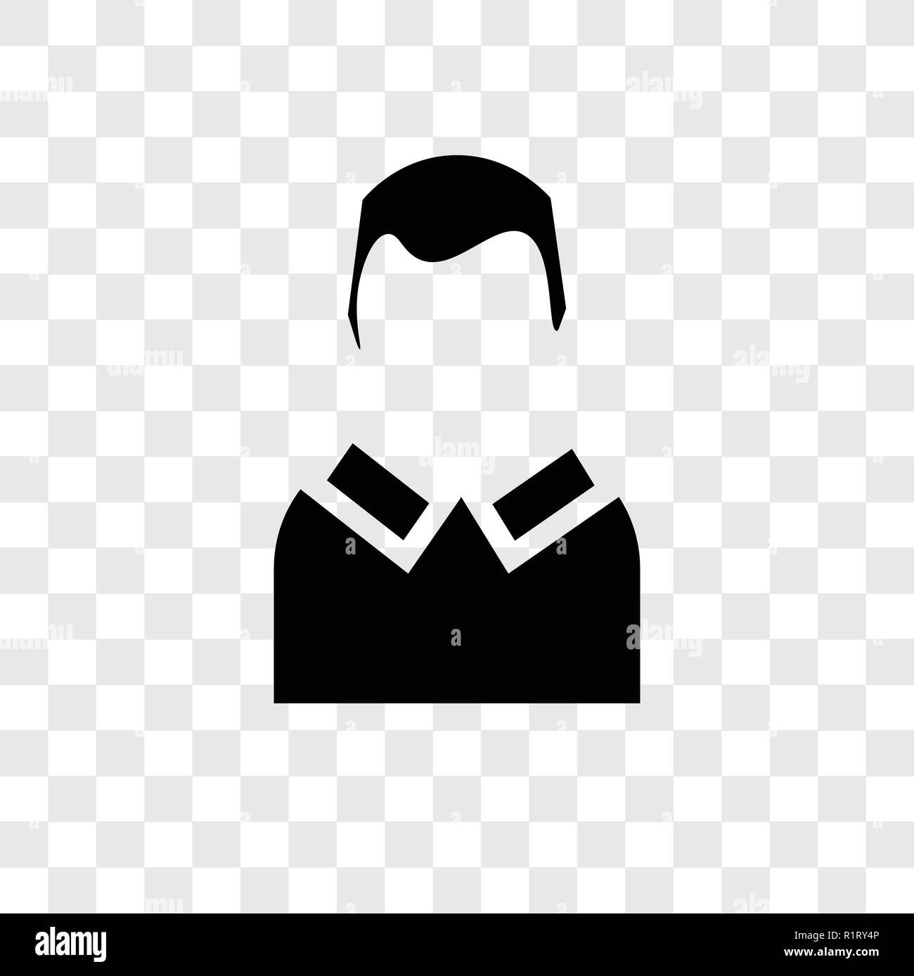 Teacher vector icon isolated on transparent background, Teacher ...