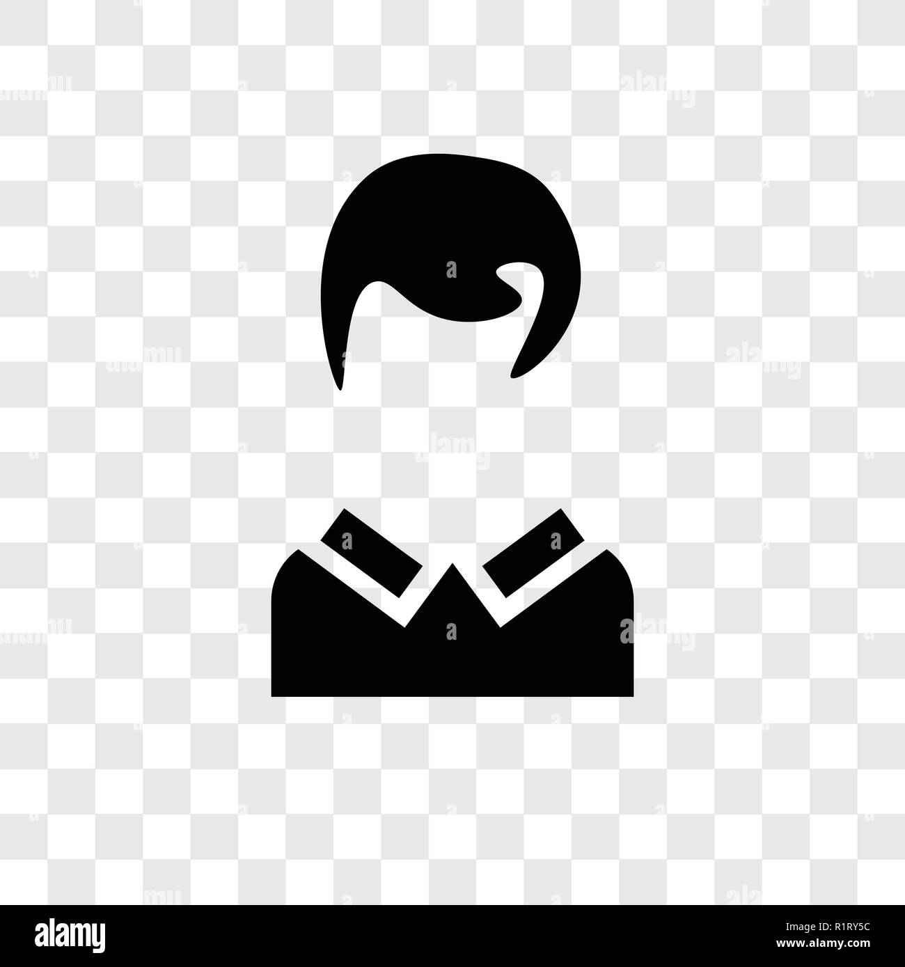 Teacher vector icon isolated on transparent background, Teacher ...