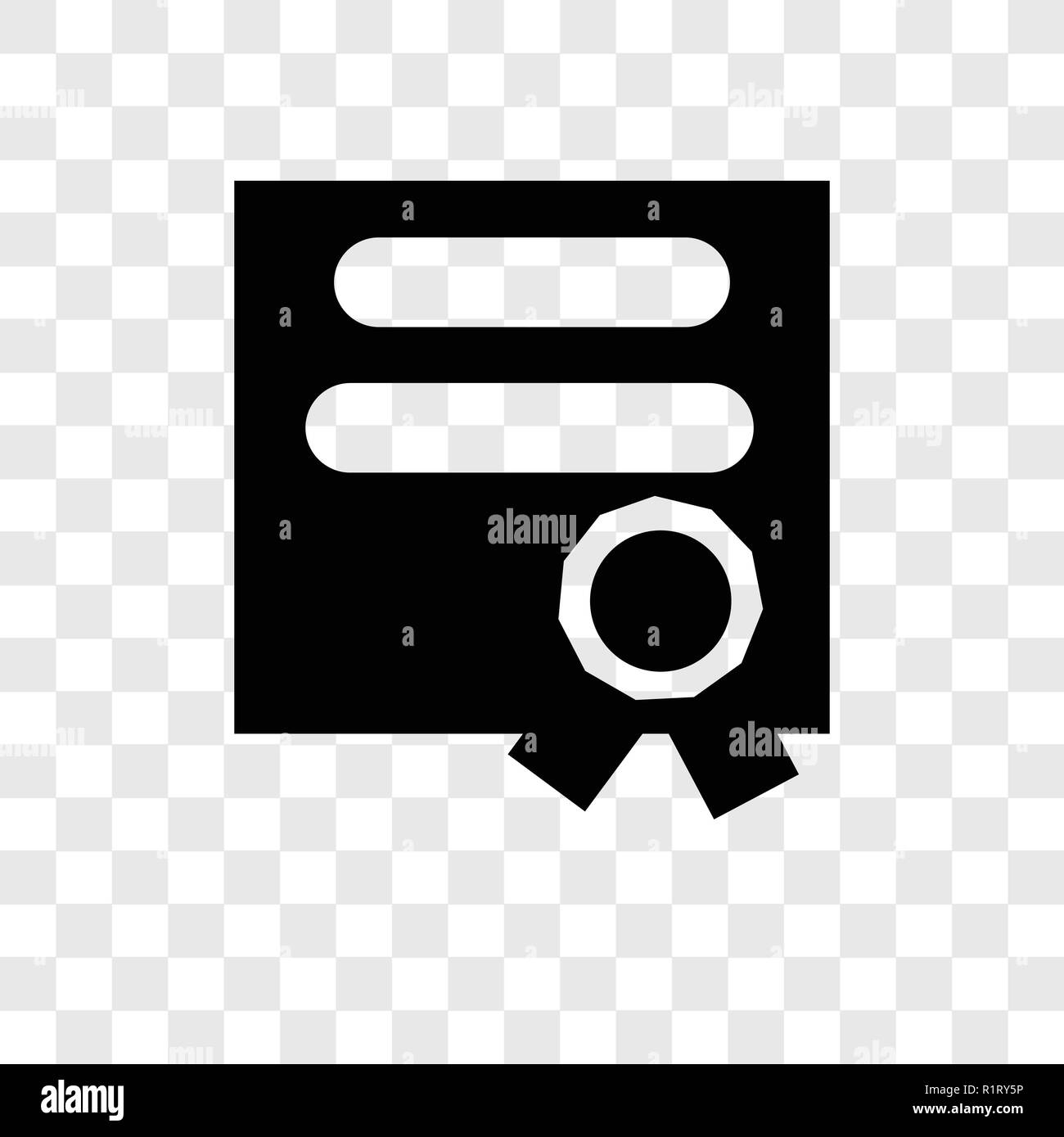 Diploma vector icon isolated on transparent background, Diploma ...