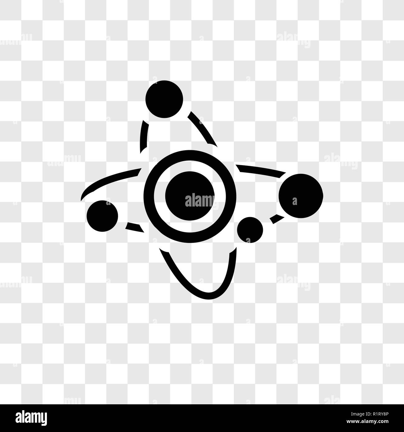 Solar system vector icon isolated on transparent background, Solar ...