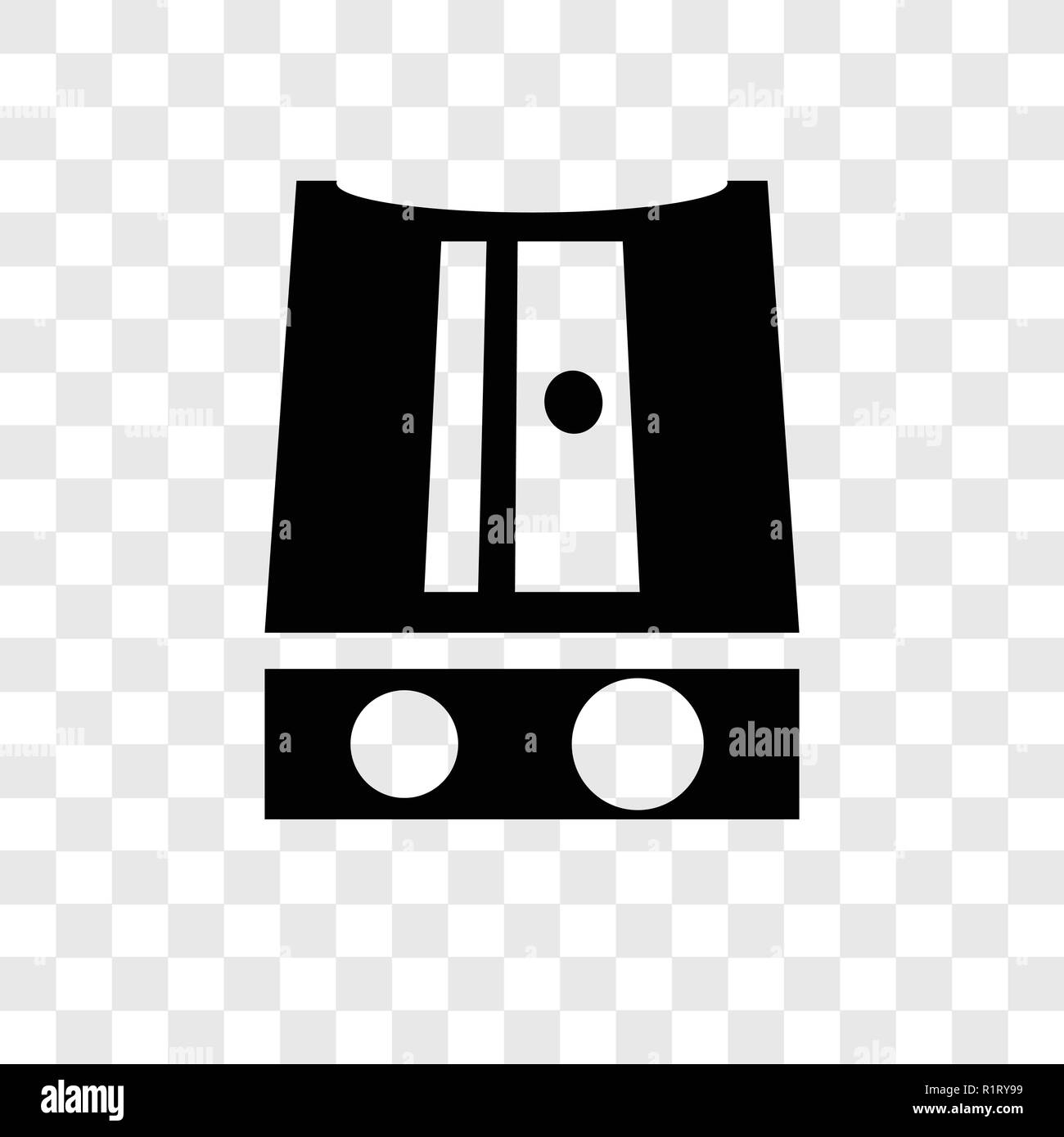 Sharpener vector icon isolated on transparent background, Sharpener ...