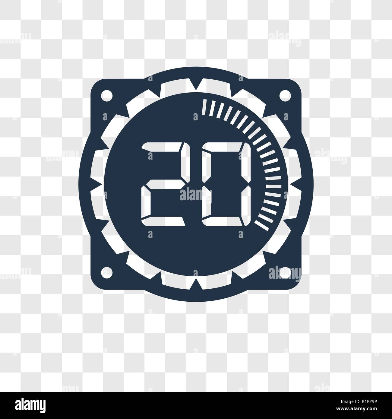 Time vector icon isolated on transparent background, Time transparency ...