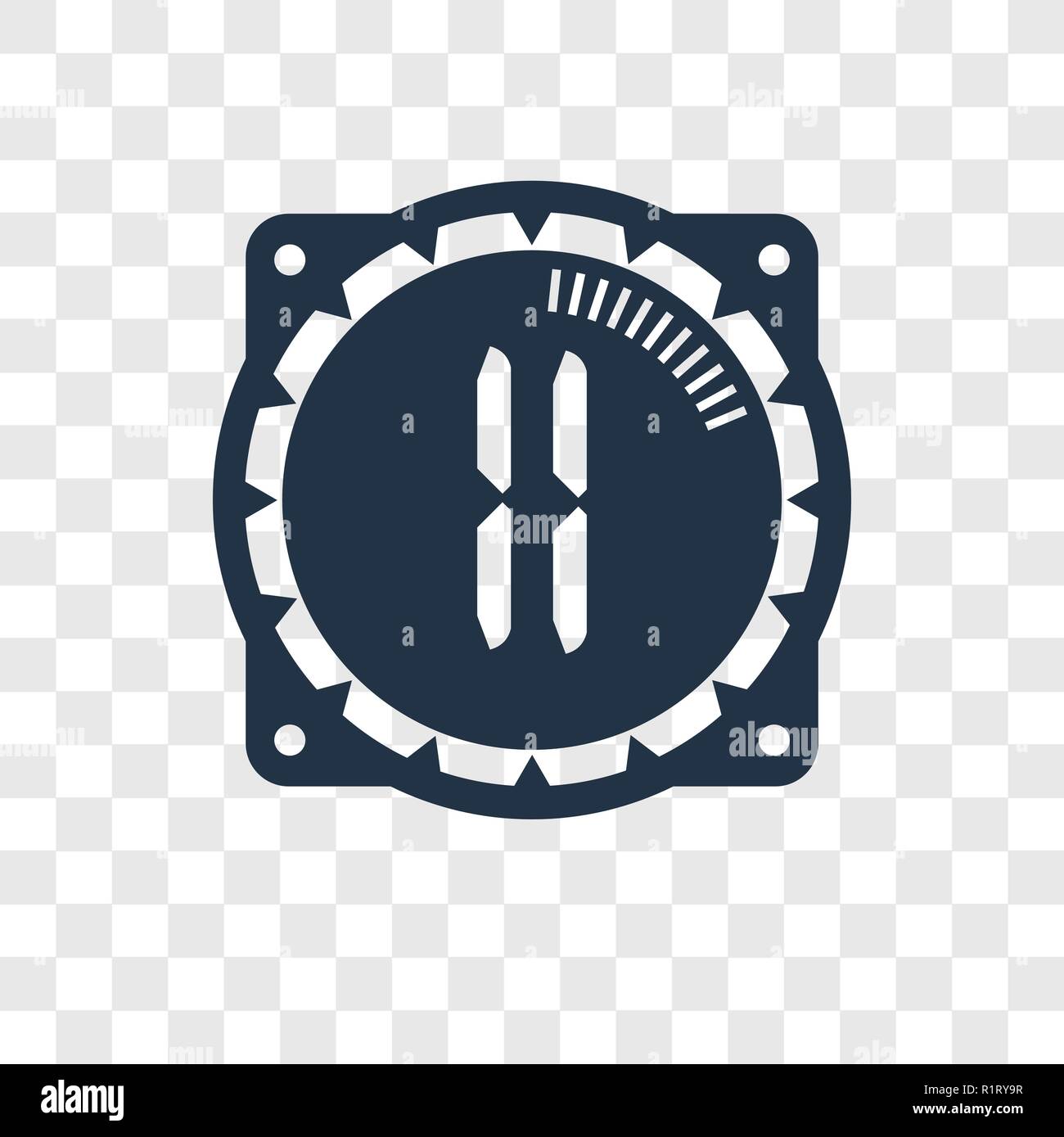 Time vector icon isolated on transparent background, Time transparency ...