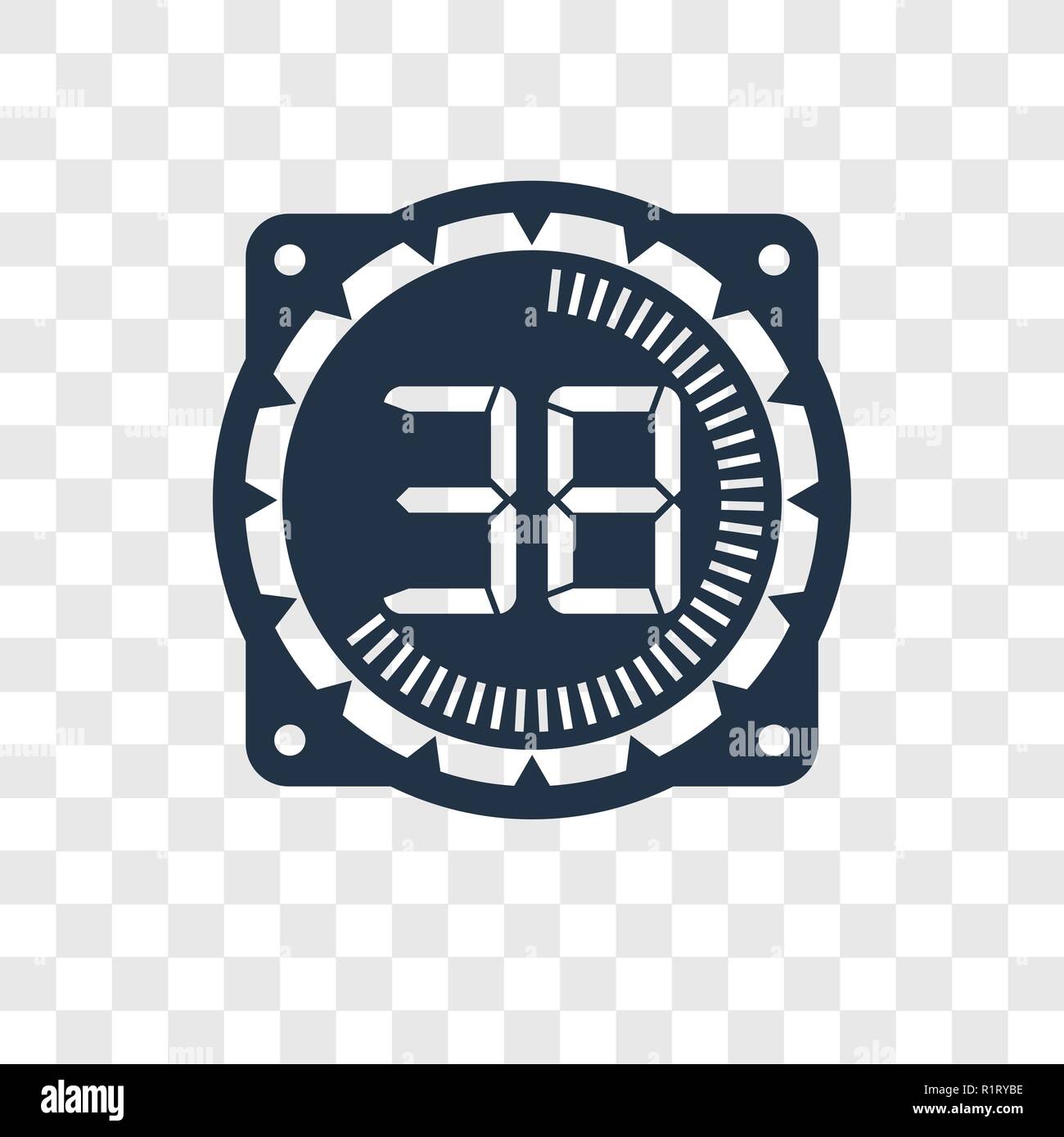 Time vector icon isolated on transparent background, Time transparency ...