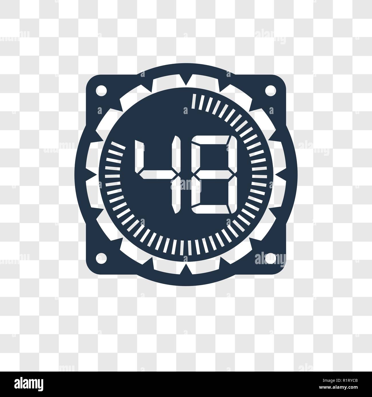 Time vector icon isolated on transparent background, Time transparency ...