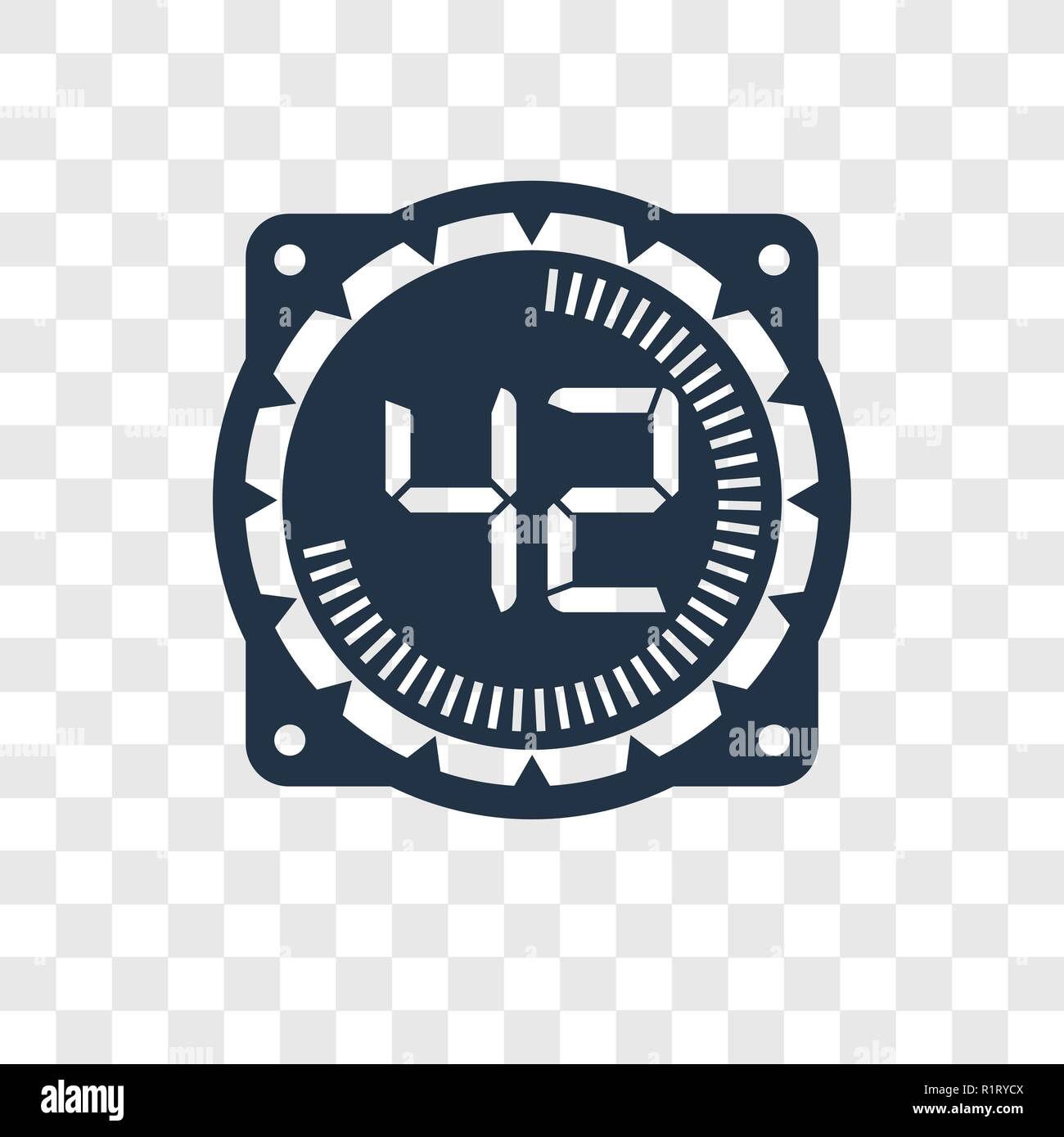 Time vector icon isolated on transparent background, Time transparency ...