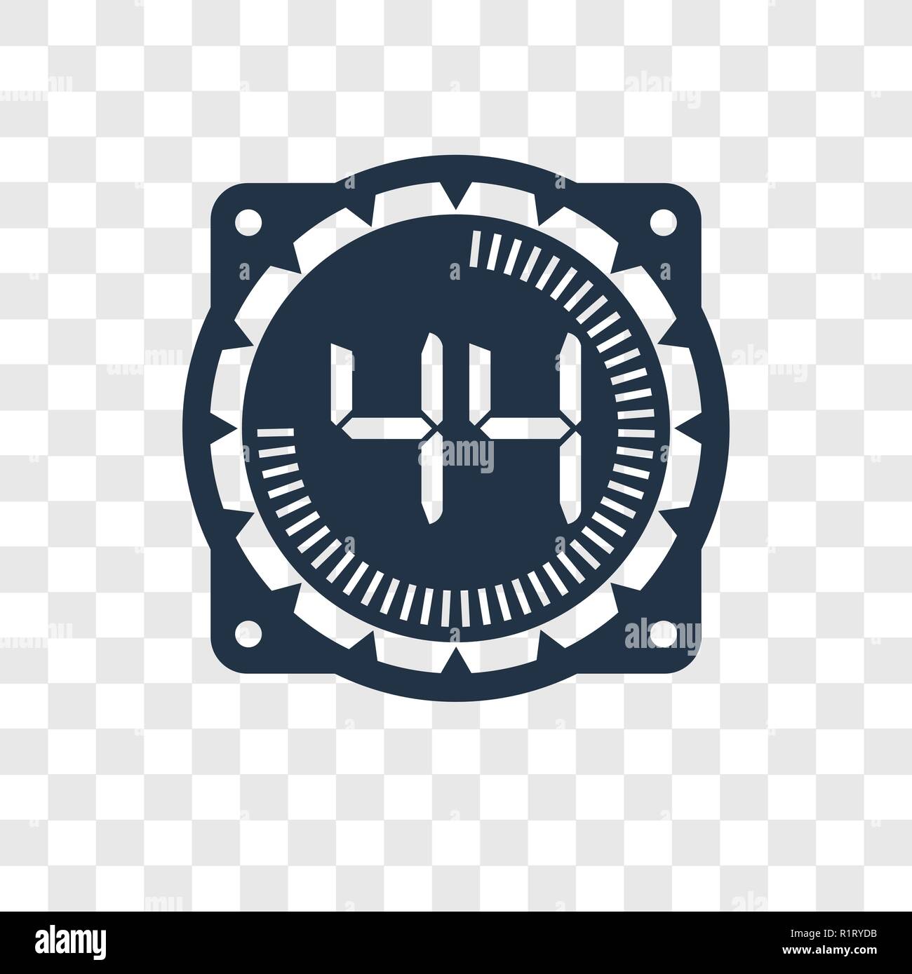 Time vector icon isolated on transparent background, Time transparency ...