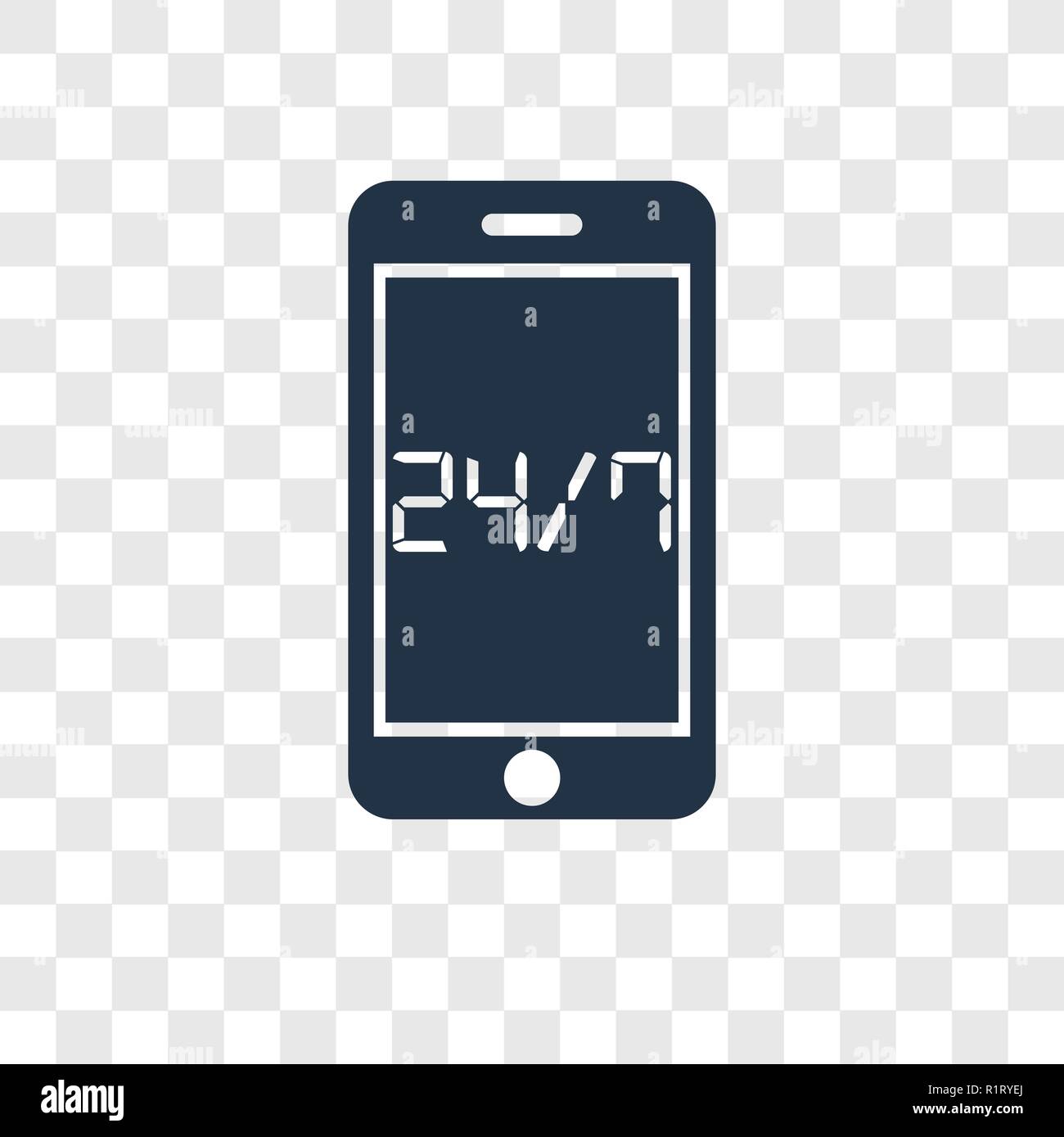 Time vector icon isolated on transparent background, Time transparency ...