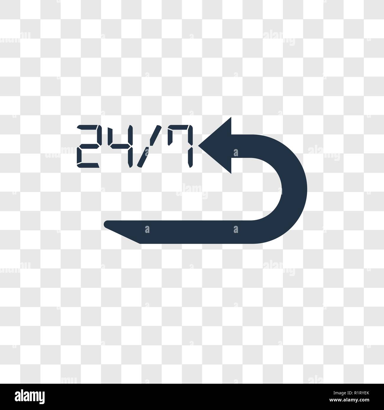 Time vector icon isolated on transparent background, Time transparency ...