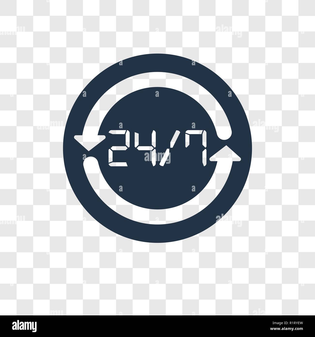 Time vector icon isolated on transparent background, Time transparency ...