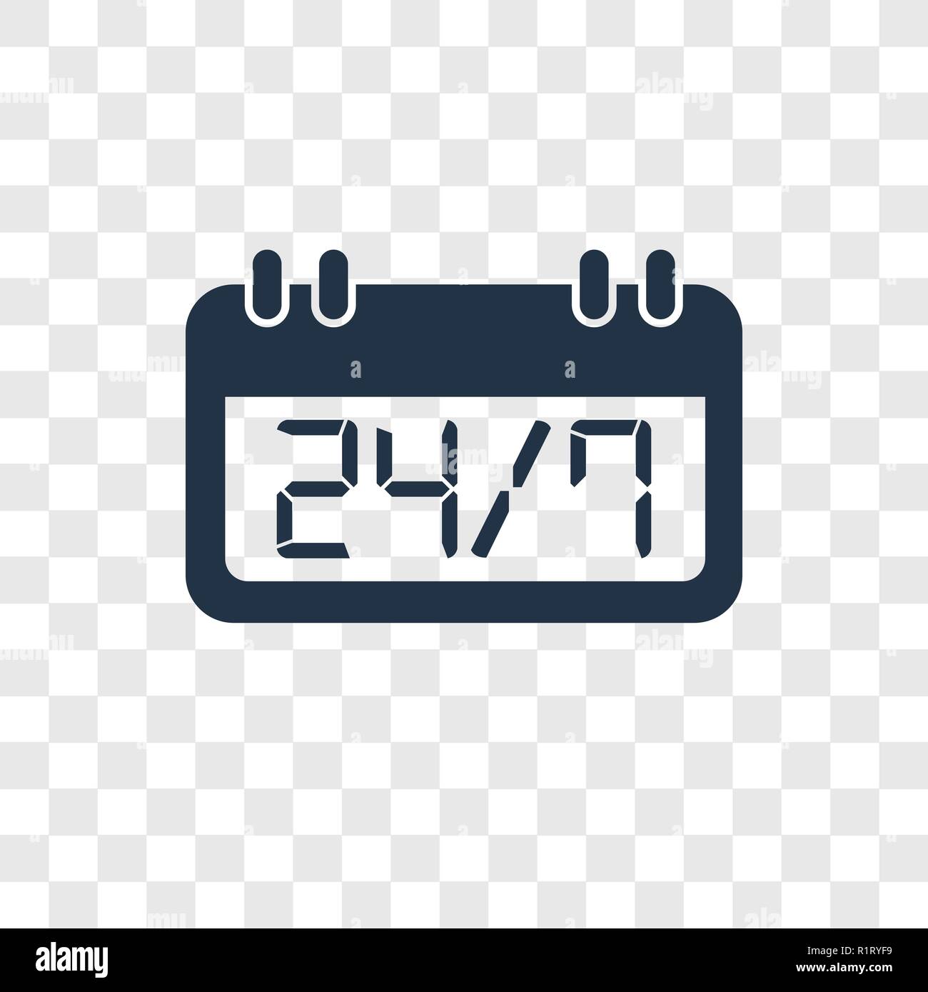 Time vector icon isolated on transparent background, Time transparency ...
