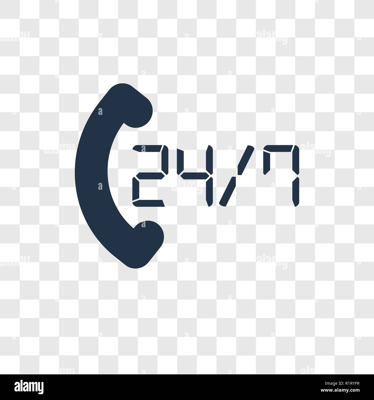 Time vector icon isolated on transparent background, Time transparency ...