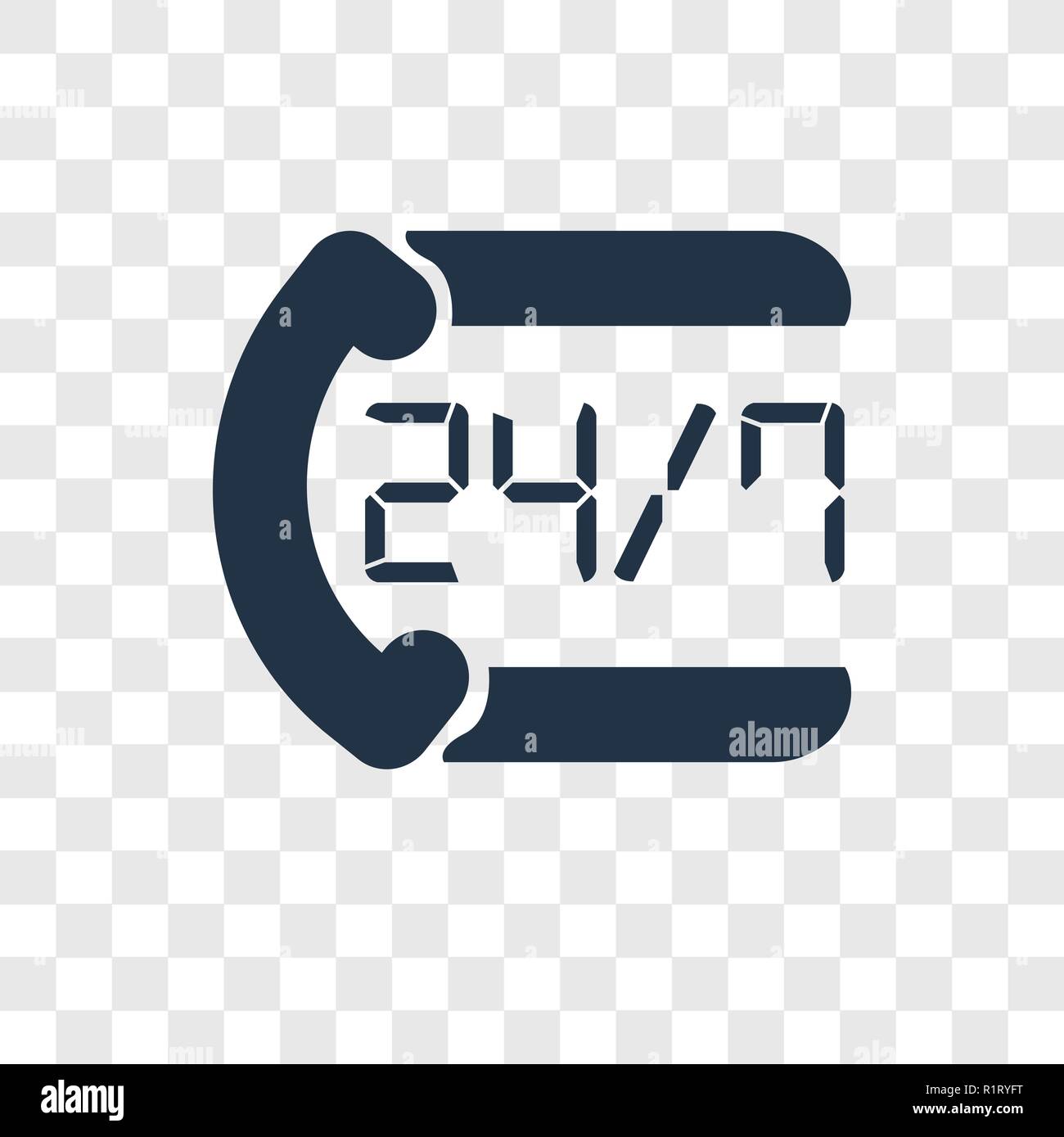 Time vector icon isolated on transparent background, Time transparency ...