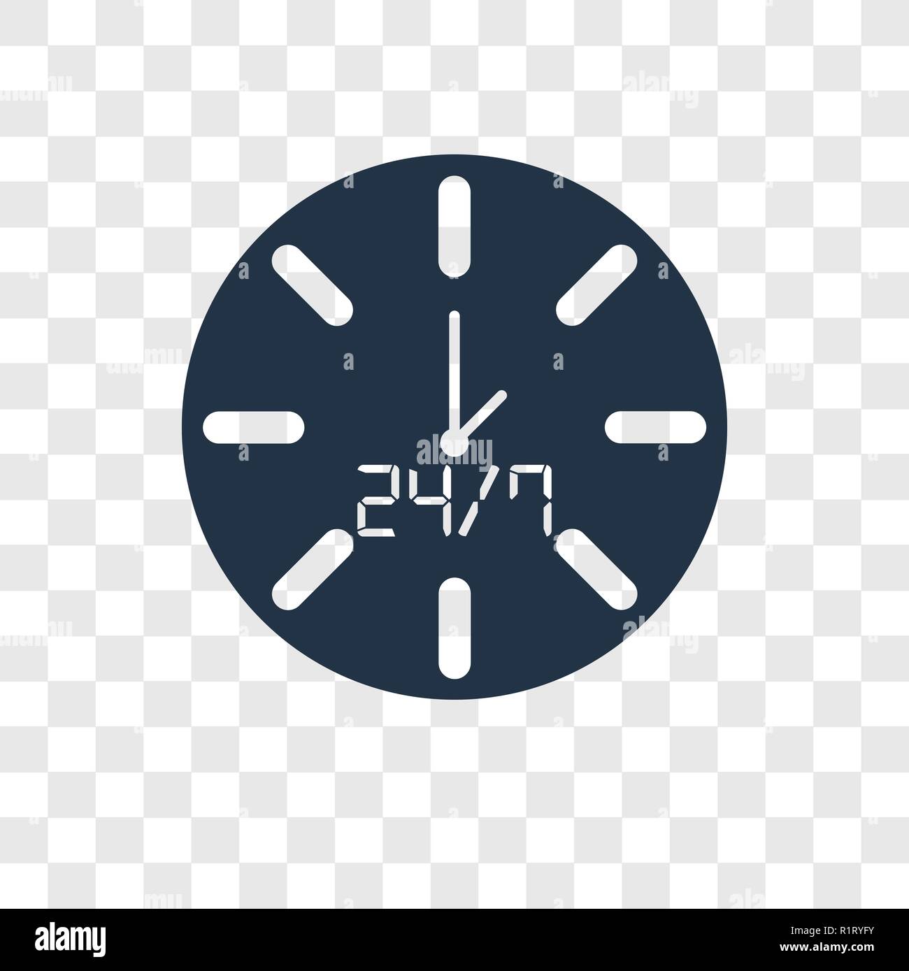 Time vector icon isolated on transparent background, Time transparency ...