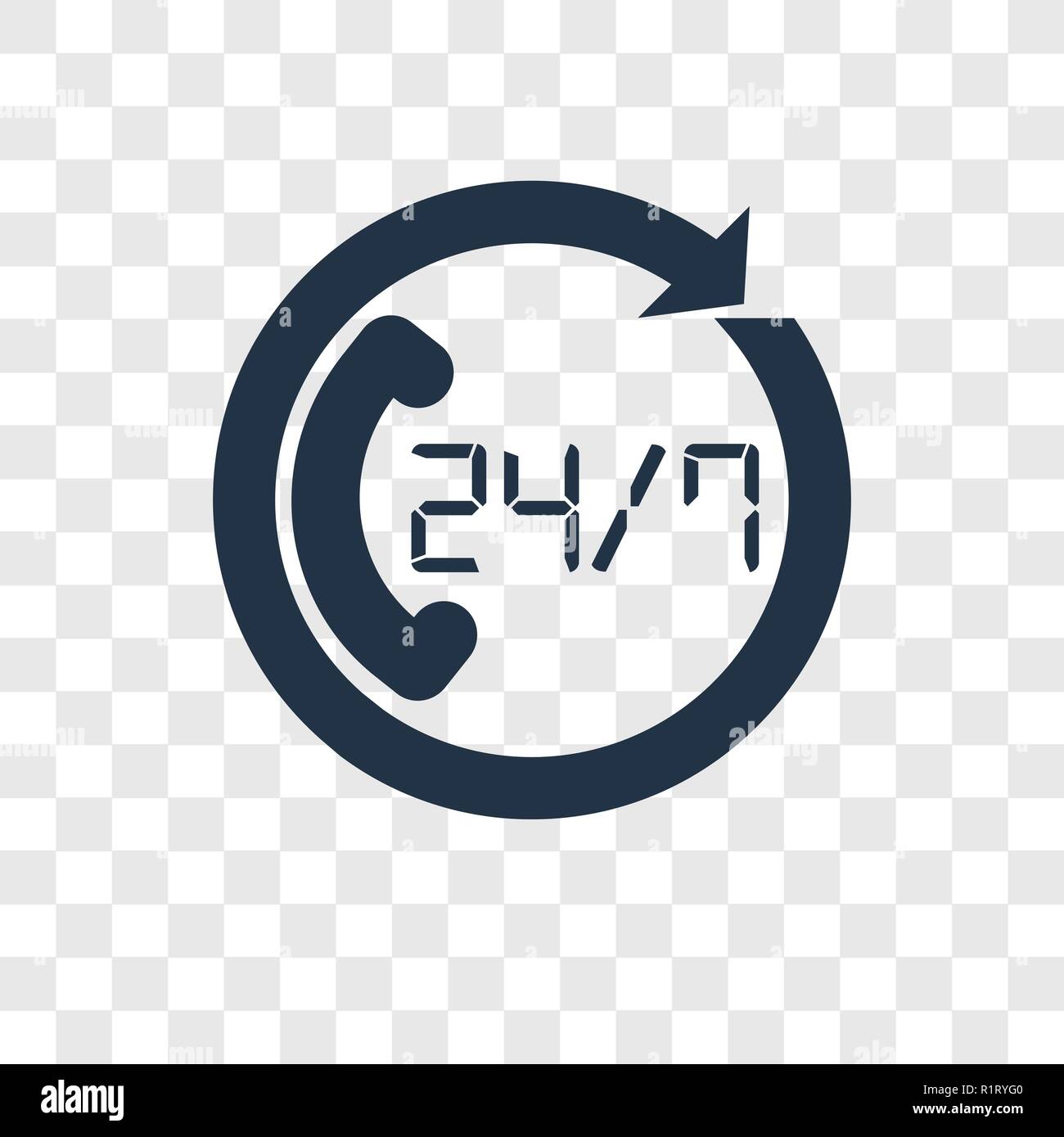 Time vector icon isolated on transparent background, Time transparency ...