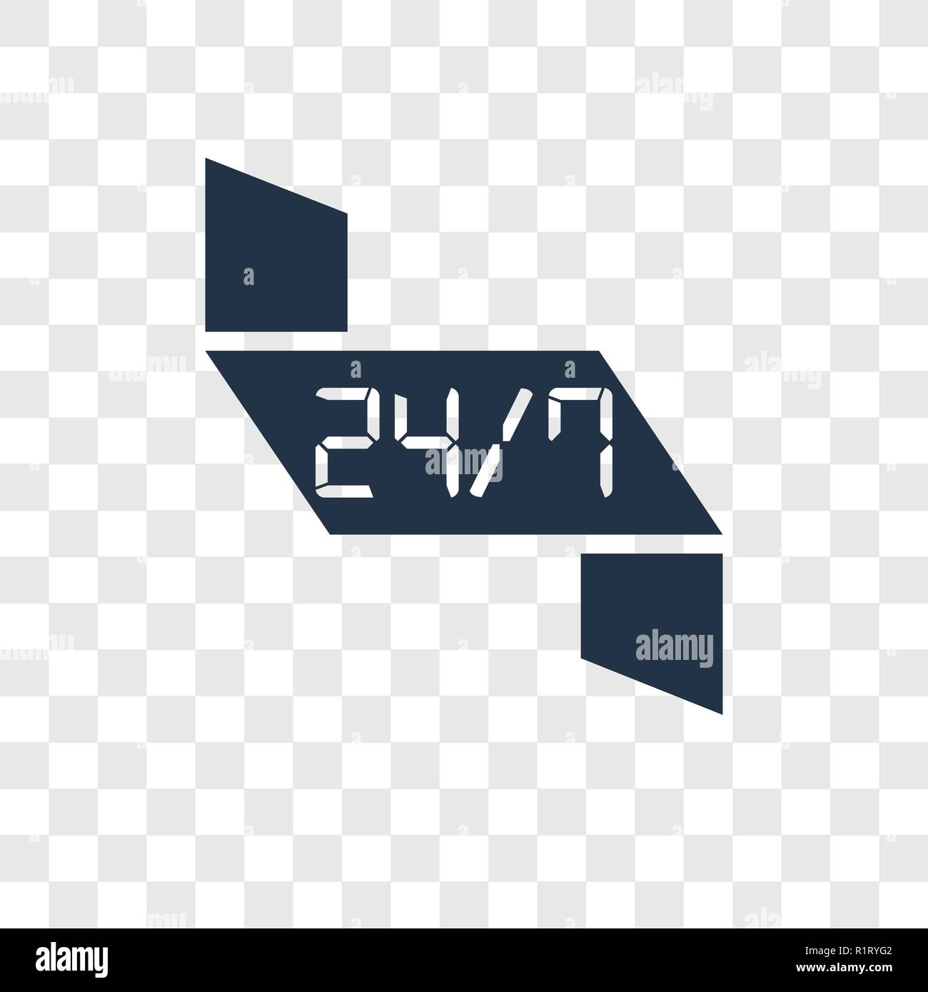 Time vector icon isolated on transparent background, Time transparency ...