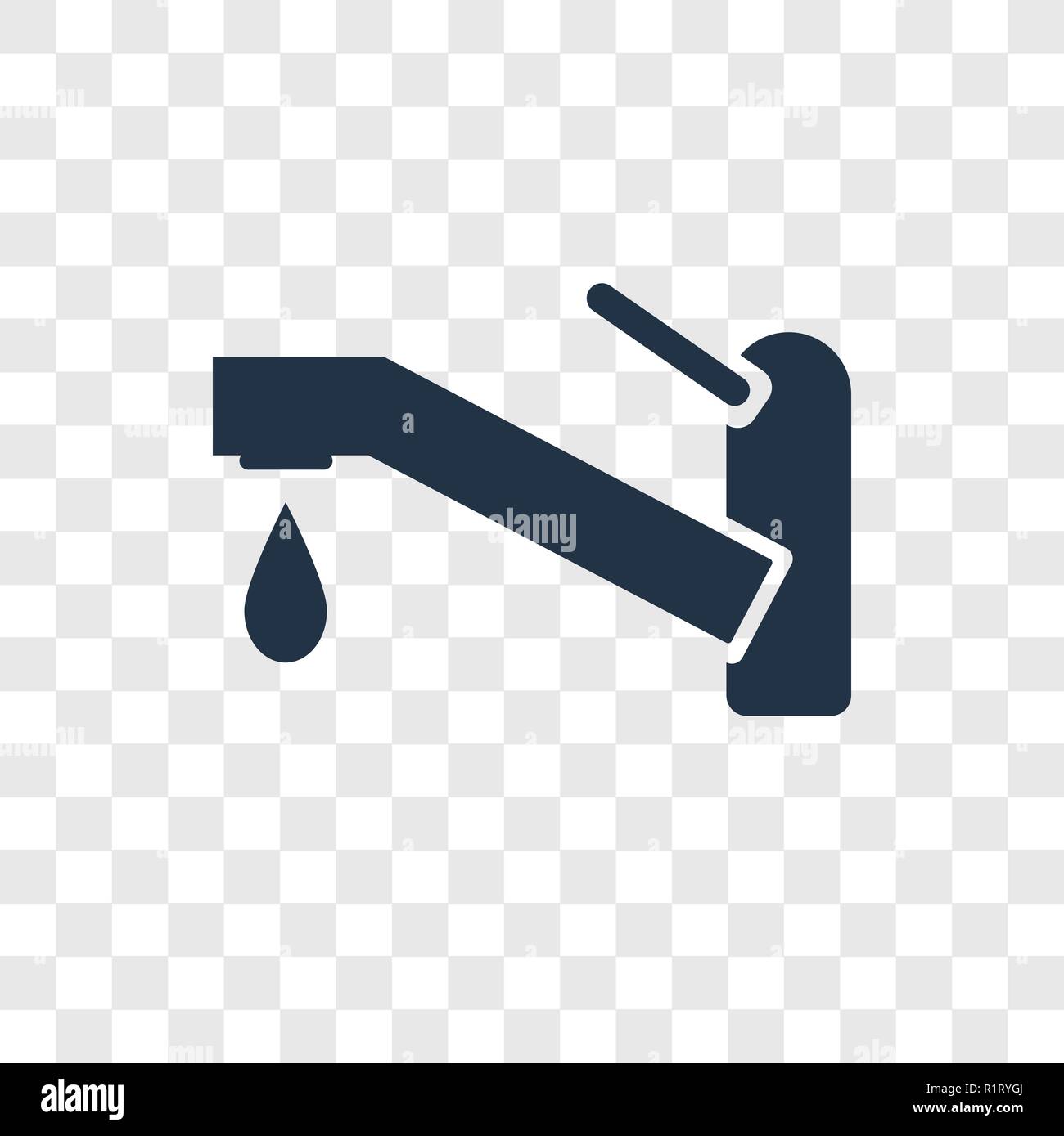 Tap vector icon isolated on transparent background, Tap transparency ...