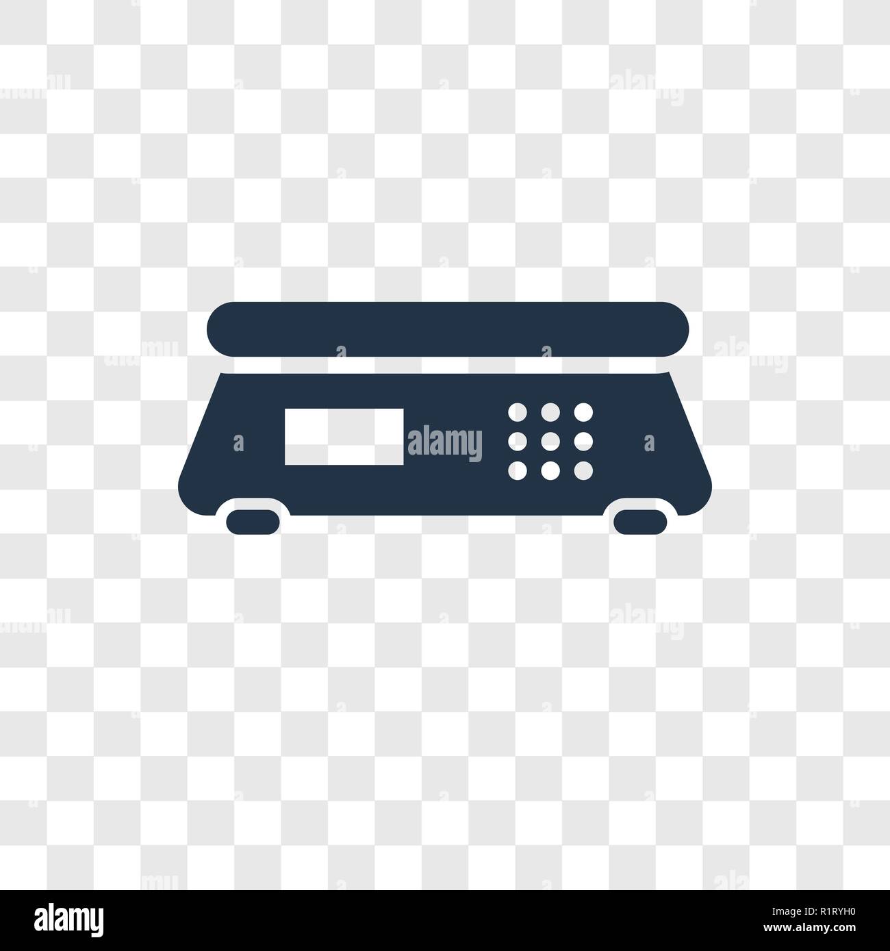 Scale vector icon isolated on transparent background, Scale ...