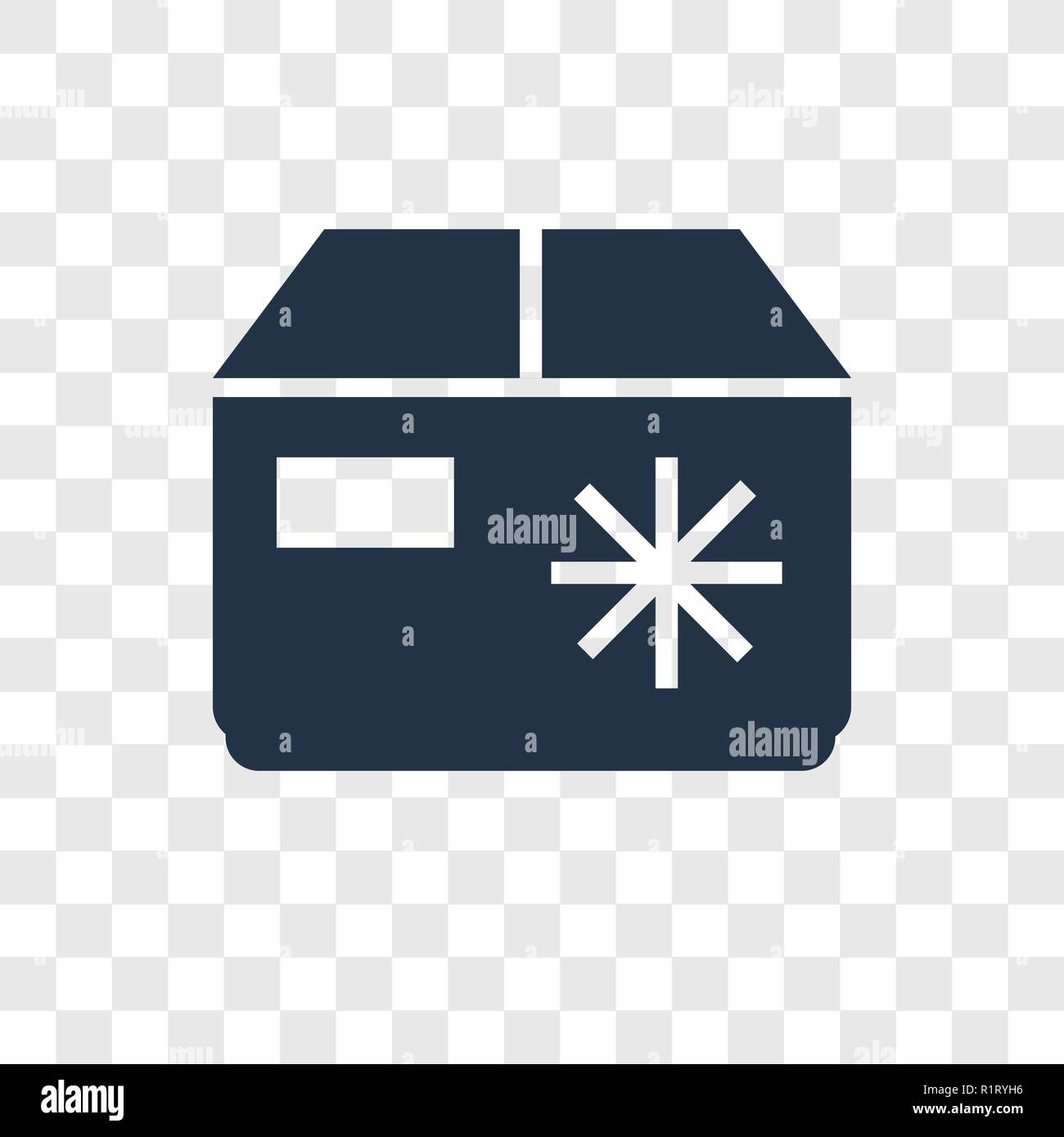 Freezer vector icon isolated on transparent background, Freezer ...