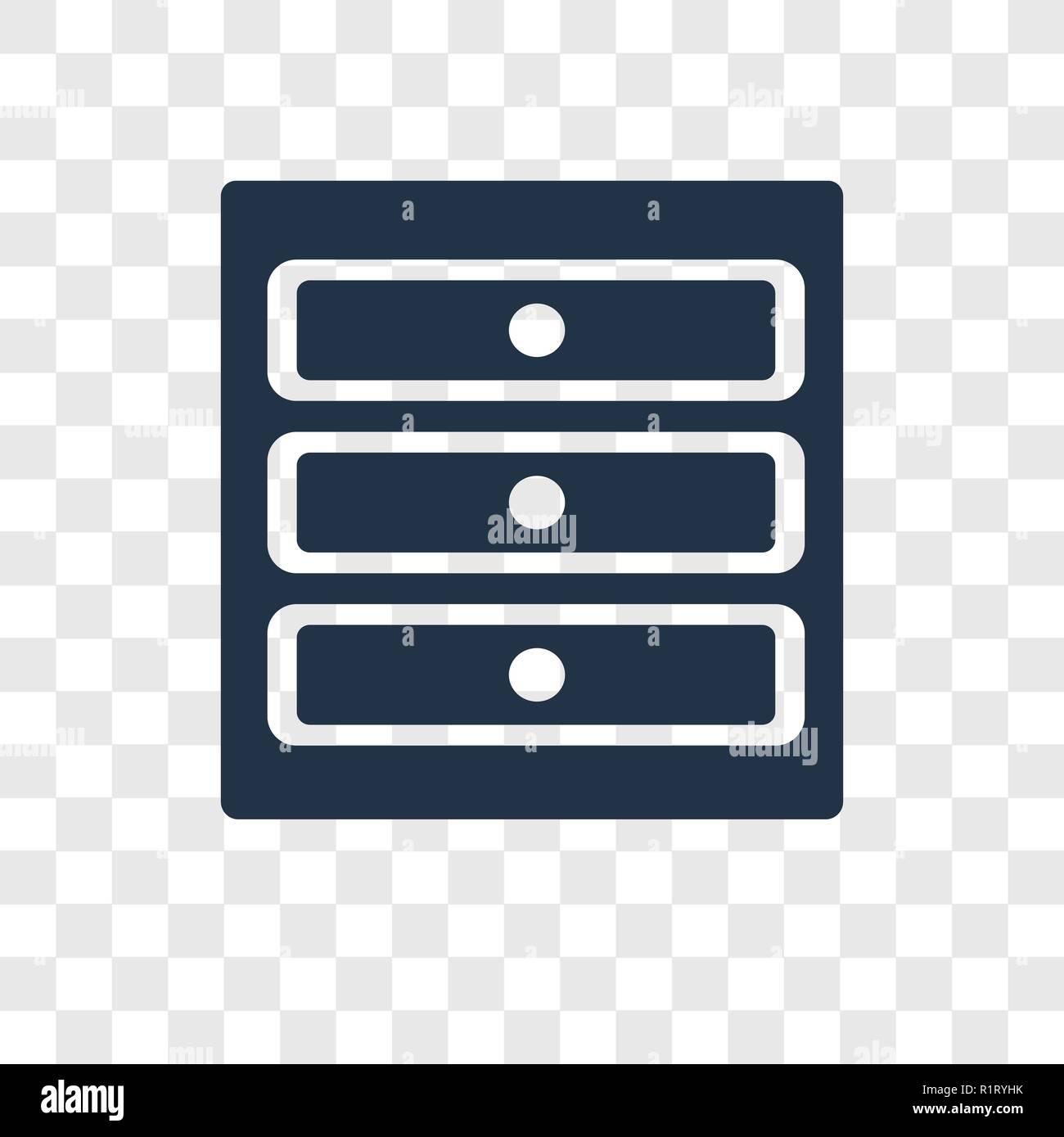 Cabinet vector icon isolated on transparent background, Cabinet ...