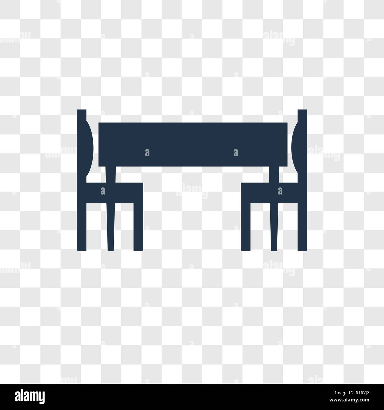 Table vector icon isolated on transparent background, Table ...
