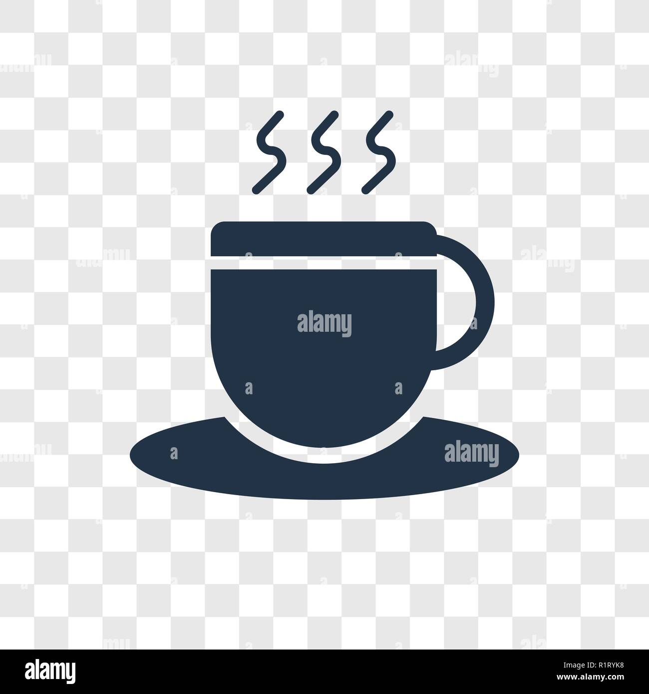 Coffee vector icon isolated on transparent background, Coffee ...