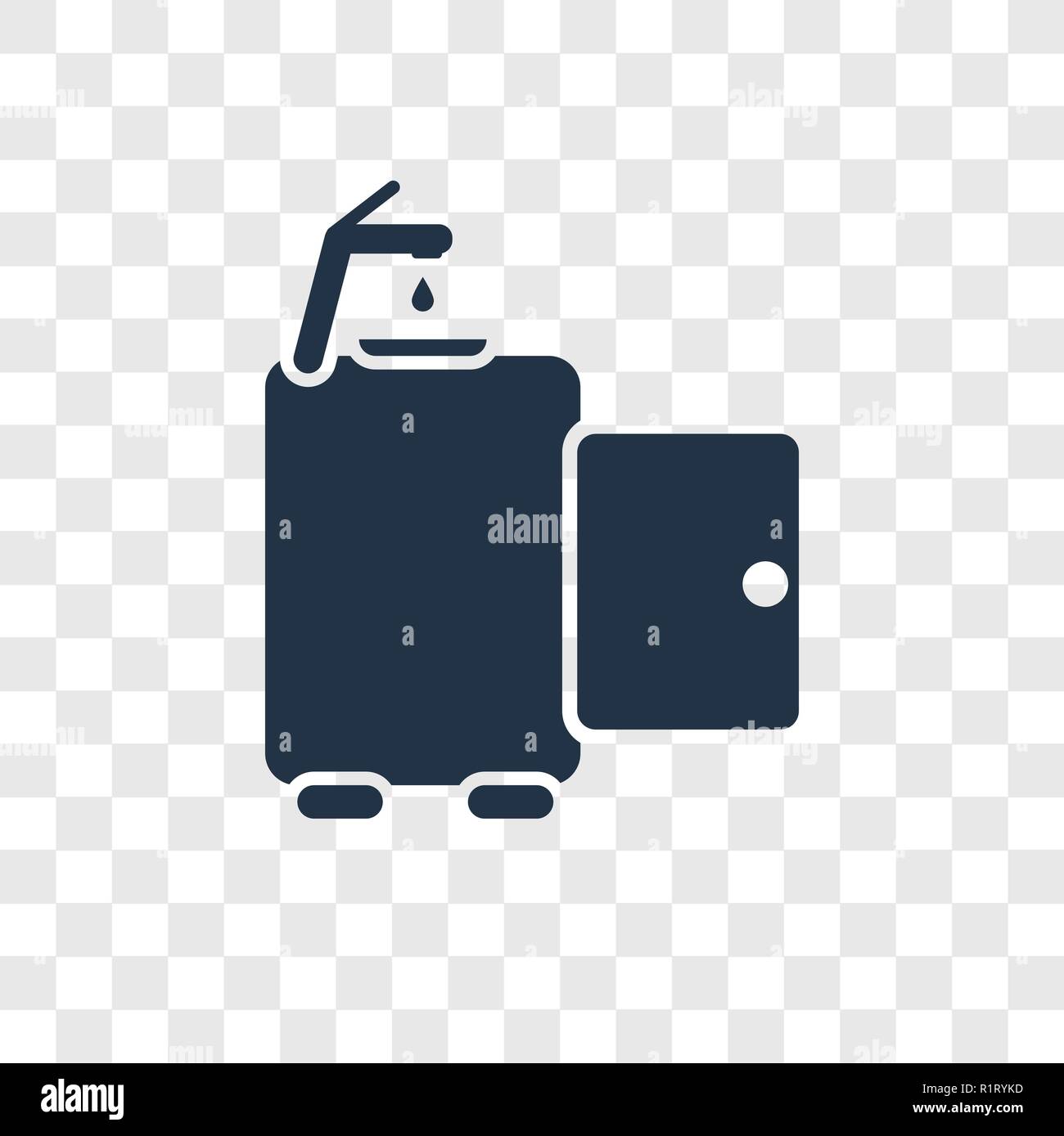 Tap vector icon isolated on transparent background, Tap transparency ...
