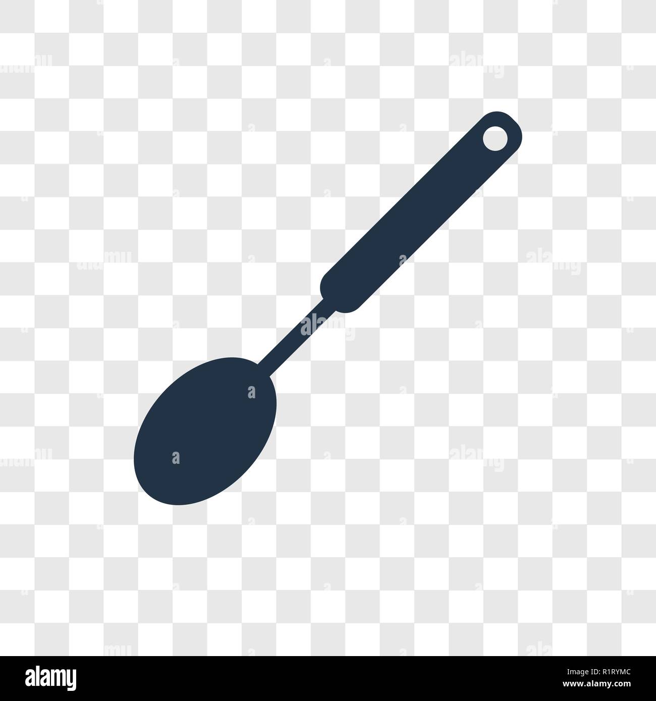 Ladle vector icon isolated on transparent background, Ladle ...