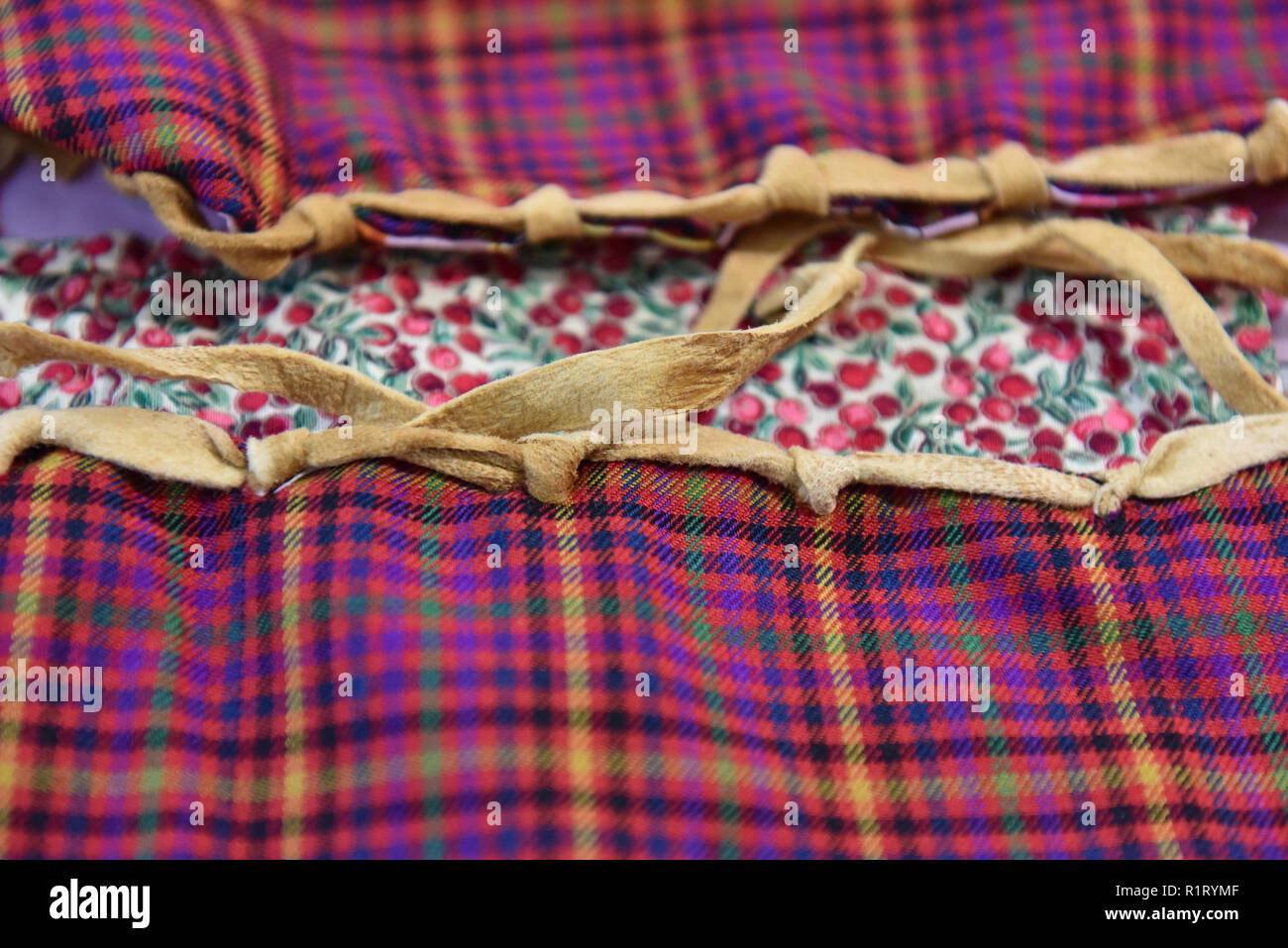 Details of a first nations moss bag (where indigenous babies are ...