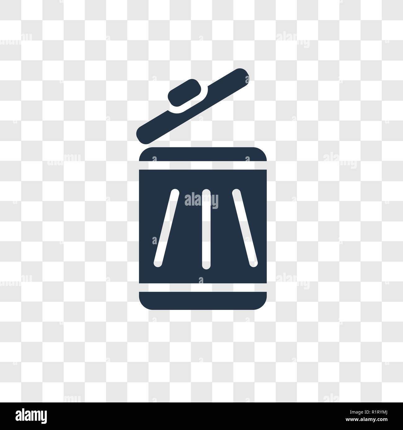 Trash vector icon isolated on transparent background, Trash ...