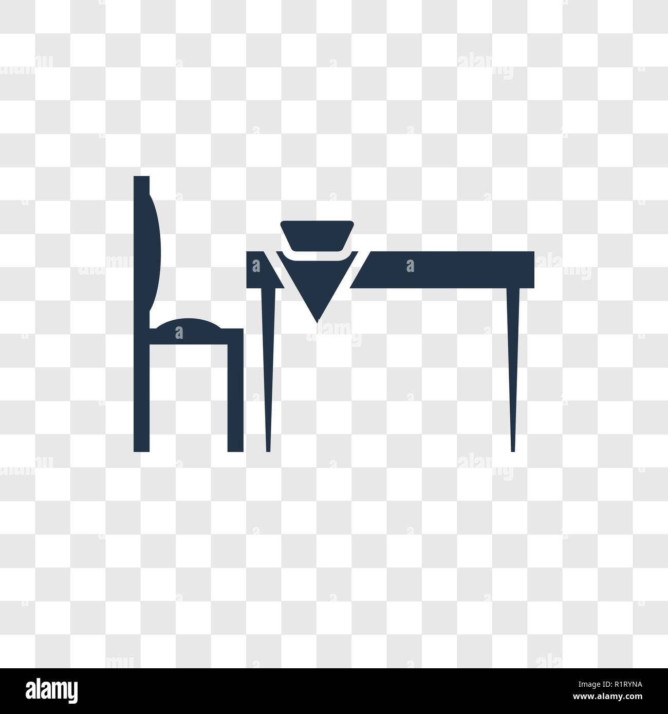 Table vector icon isolated on transparent background, Table ...